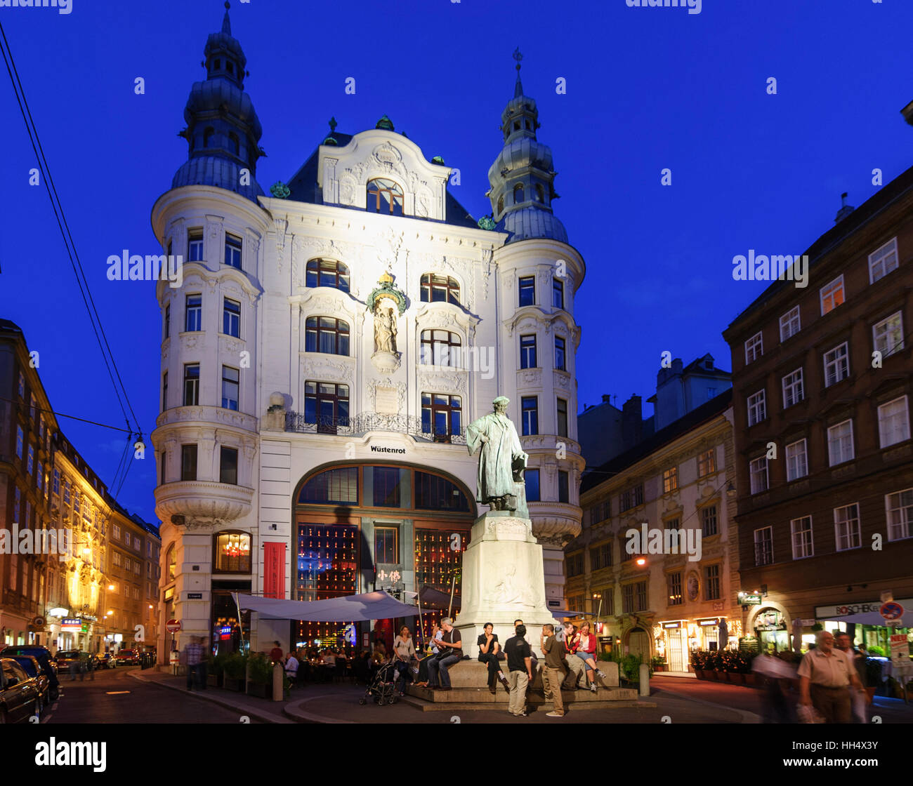 Wien, Vienna: Lugeck, Gutenberg monument, 01. Old Town, Wien, Austria ...
