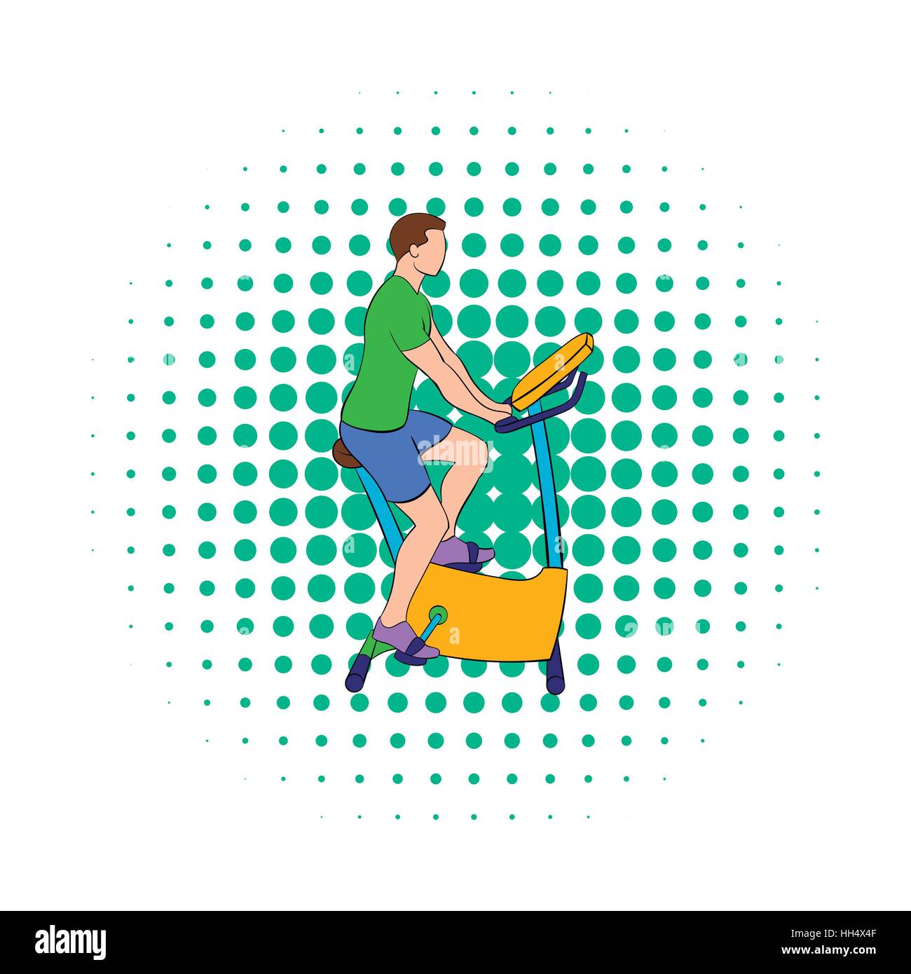Young fit man working out Stock Vector Images - Alamy