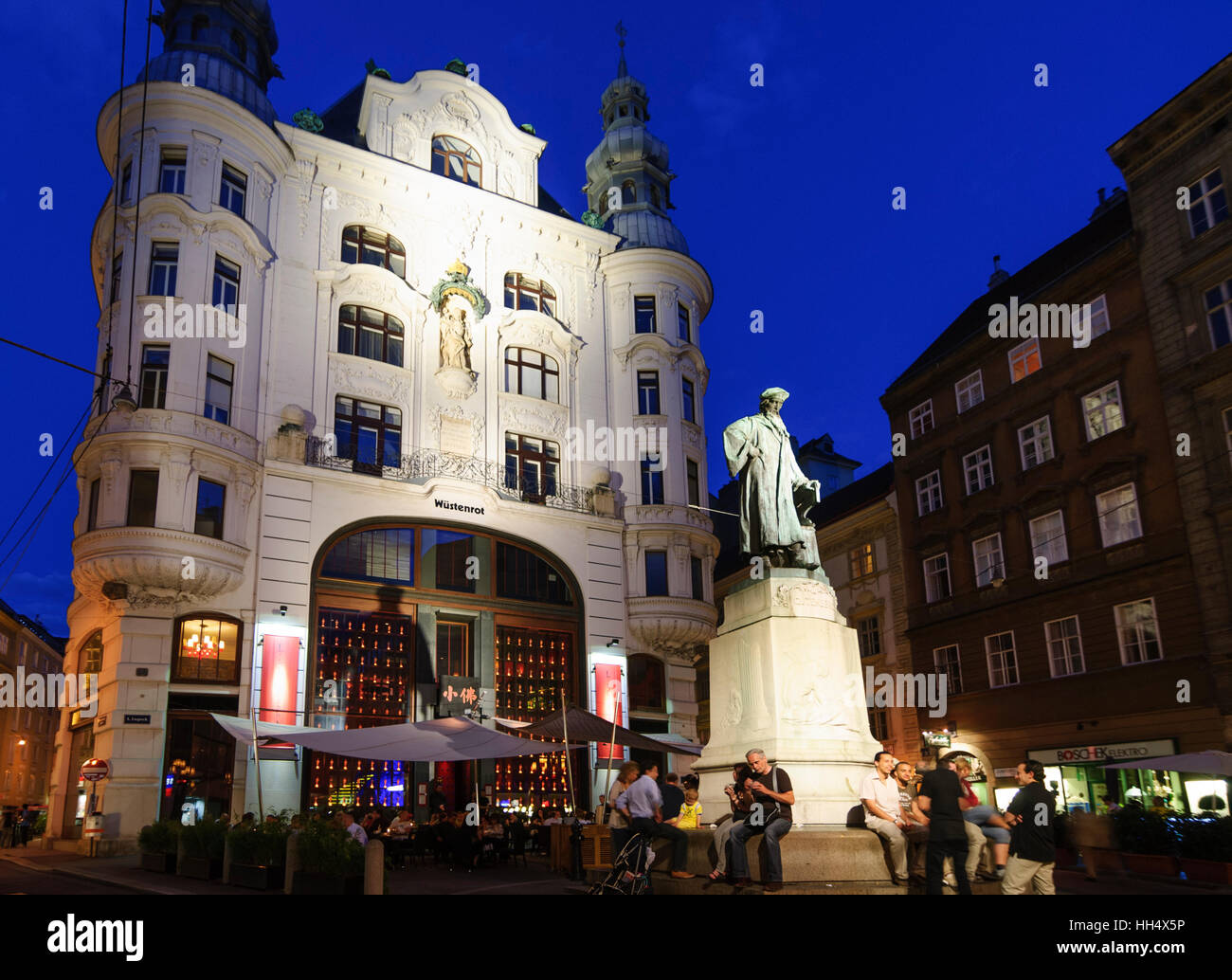 Wien, Vienna: Lugeck, Gutenberg monument, 01. Old Town, Wien, Austria ...