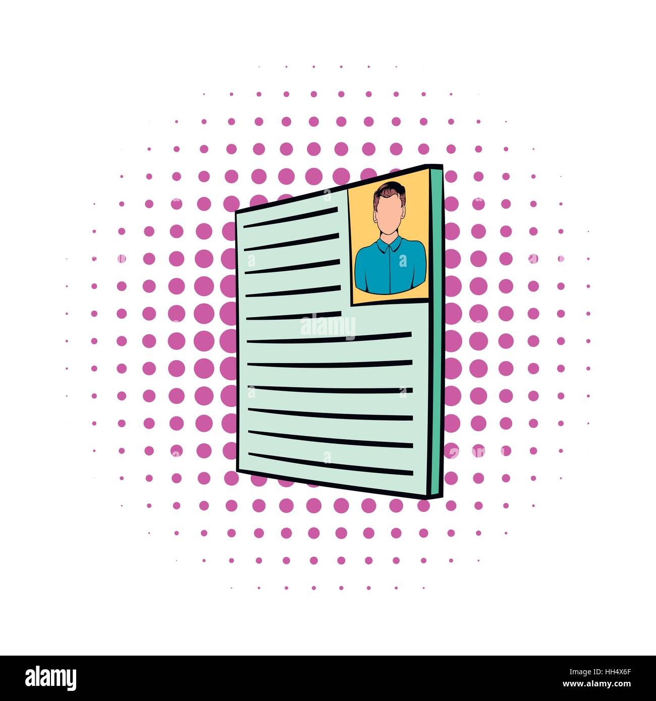 Curriculum vitae template Cut Out Stock Images & Pictures - Alamy