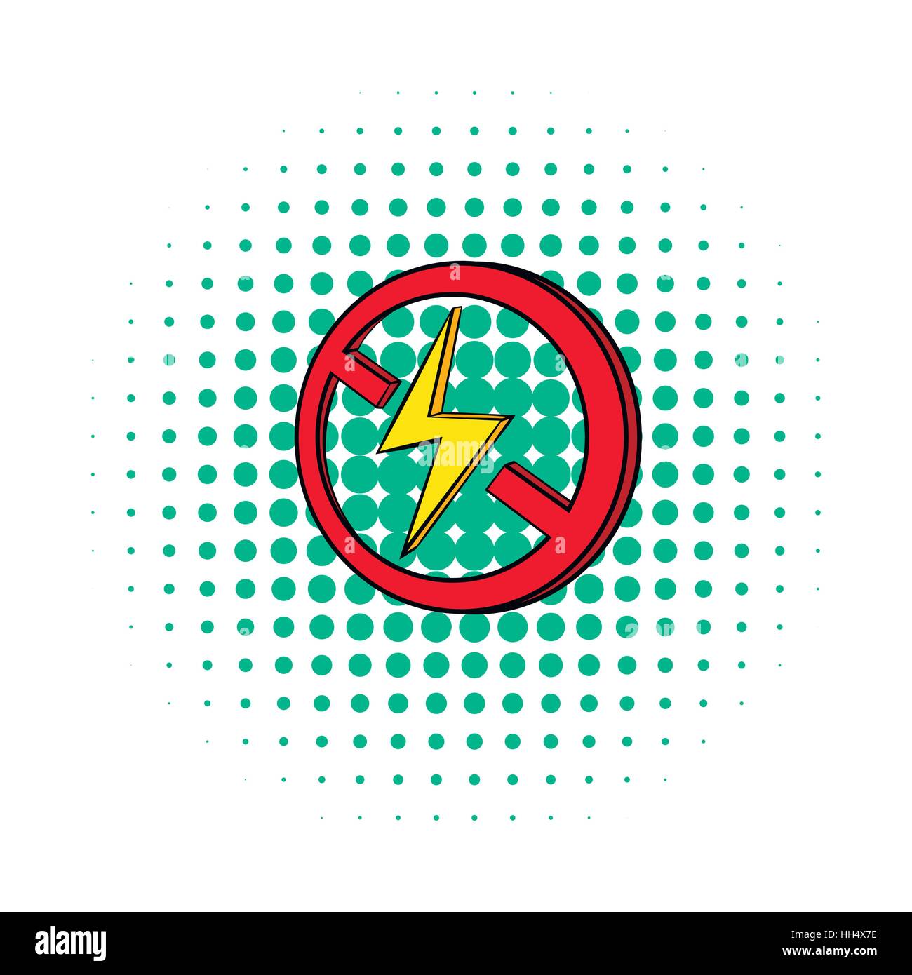 Vector lightning bolt comics hi-res stock photography and images - Alamy