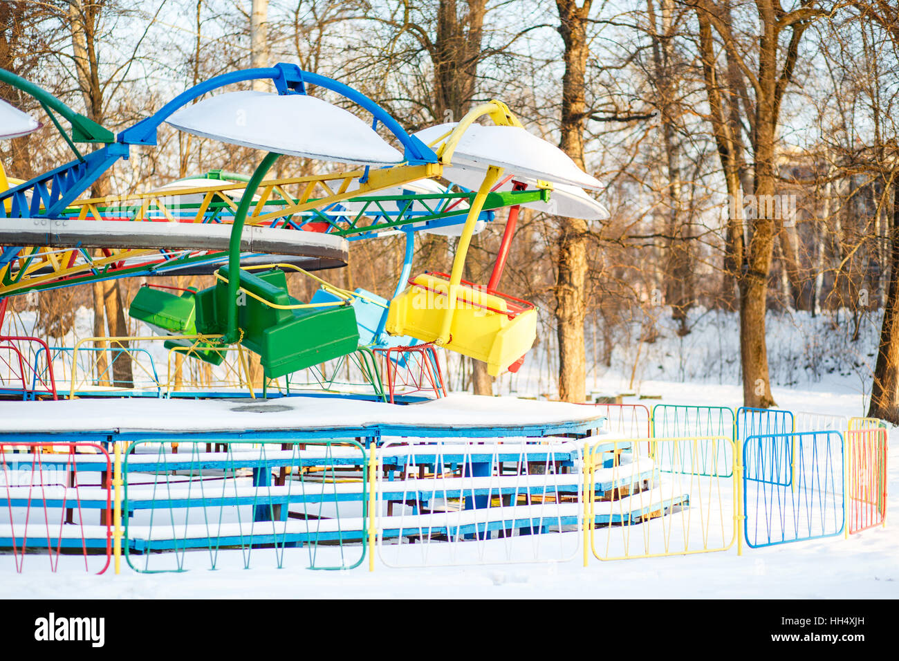 Frozen carousel hi-res stock photography and images - Alamy