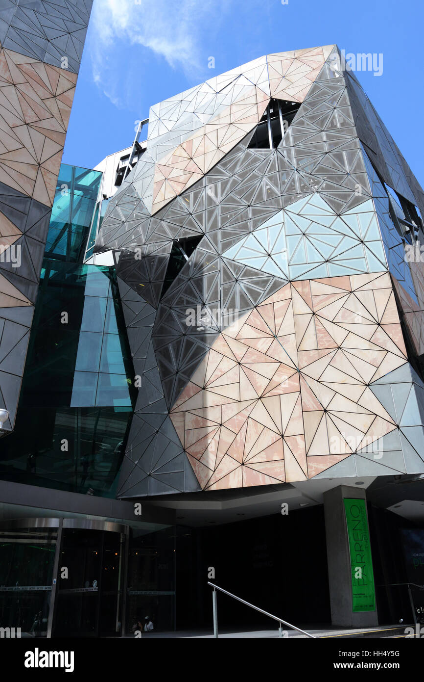 SBS Building Federation Square Melbourne Victoria Australia Stock Photo ...