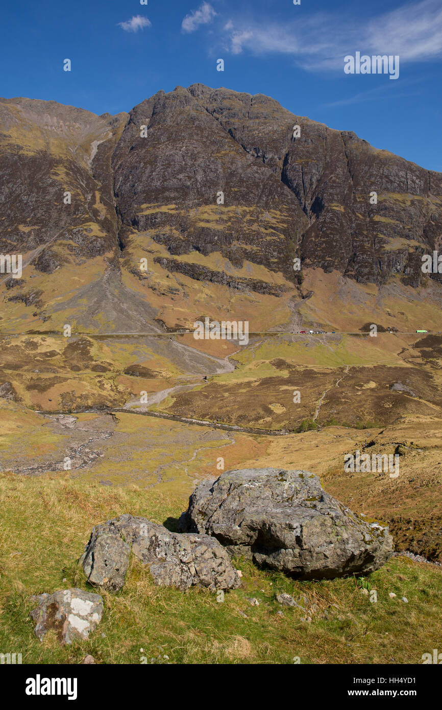Glencoe Scotland UK famous Scottish glen and mountains in summer ...