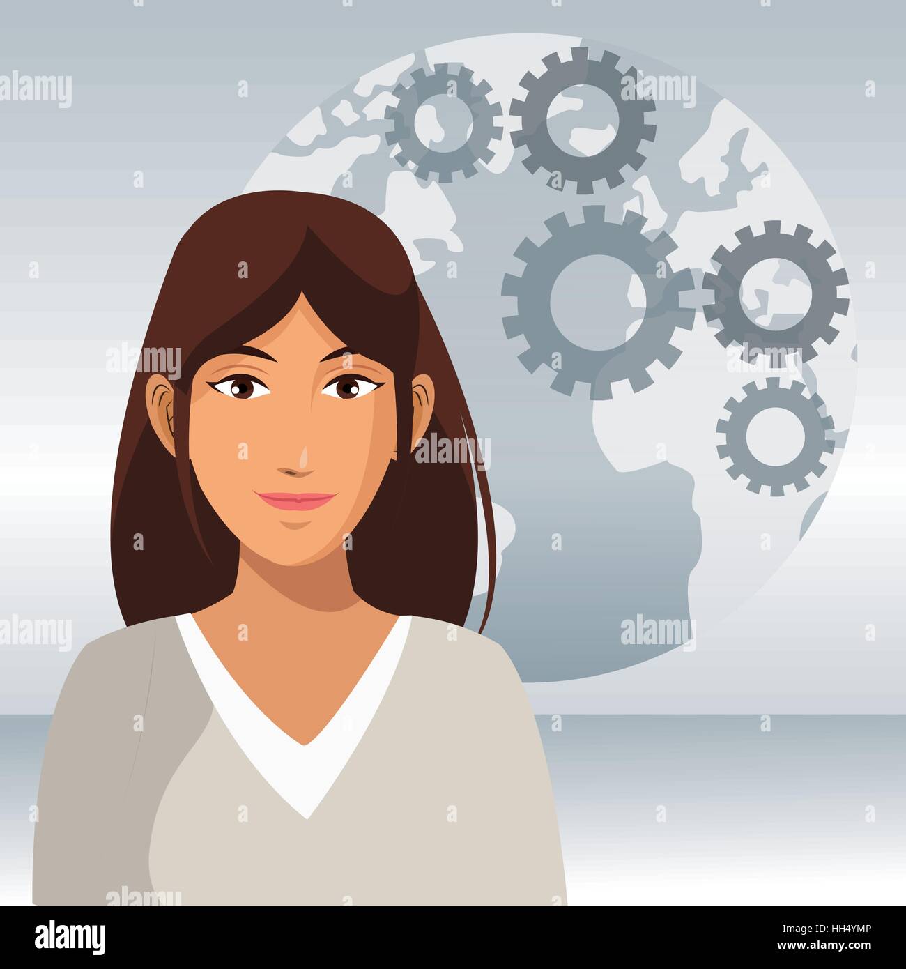 Corporate portrait of female ceo Stock Vector Images - Alamy