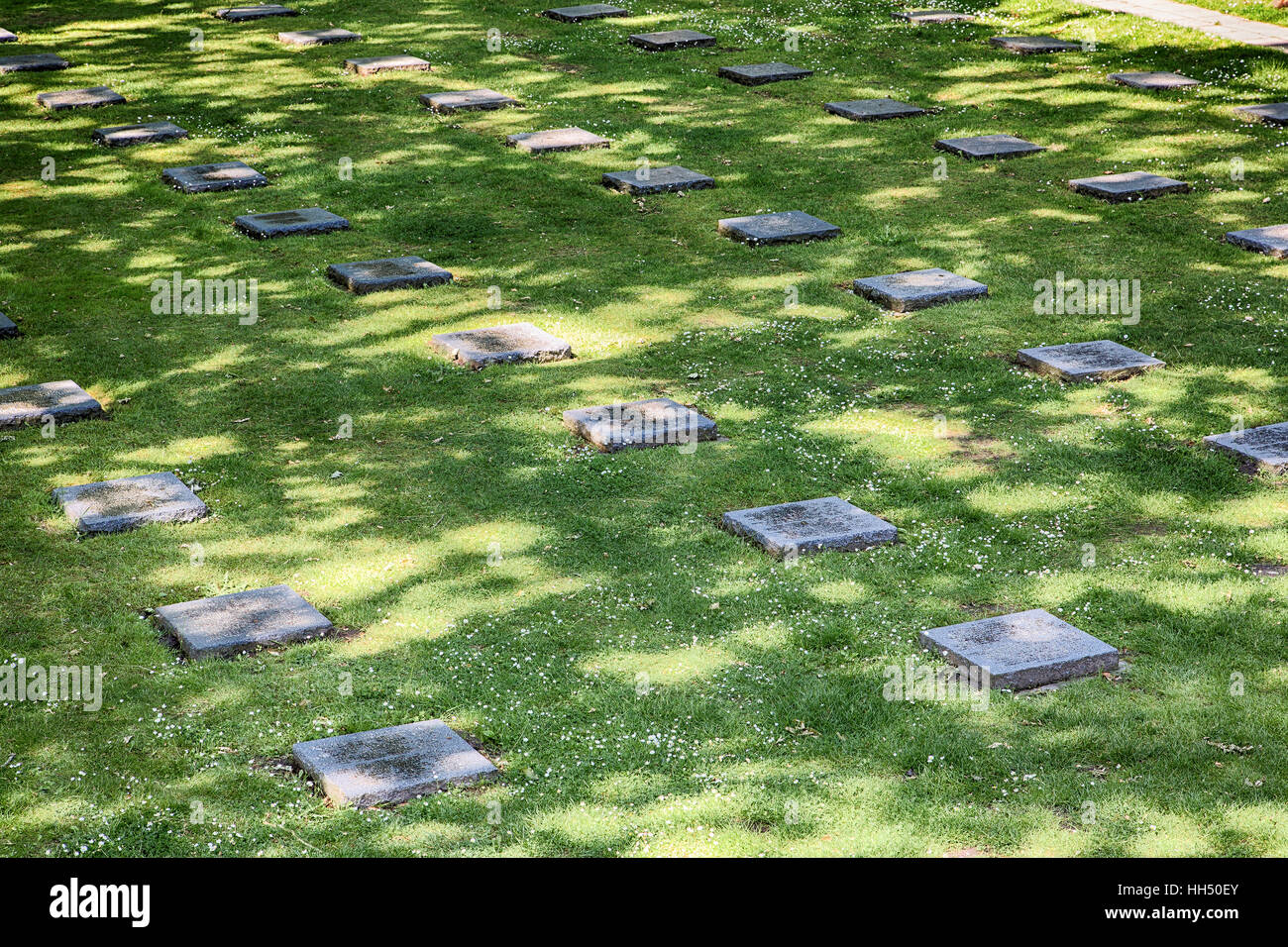 The German Military Cemetery of World War I in Vladslo Belgium Stock ...