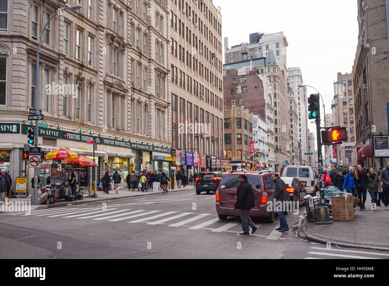 A busy street, New York City, USA Stock Photo - Alamy