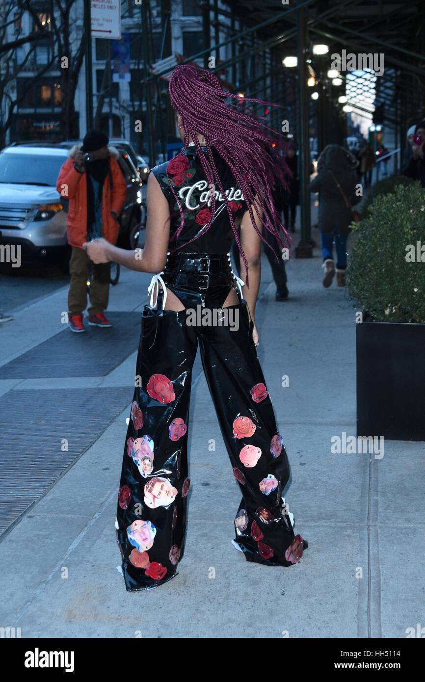 Keke Palmer in a skimpy outfit on a cold day Featuring: Keke Palmer ...