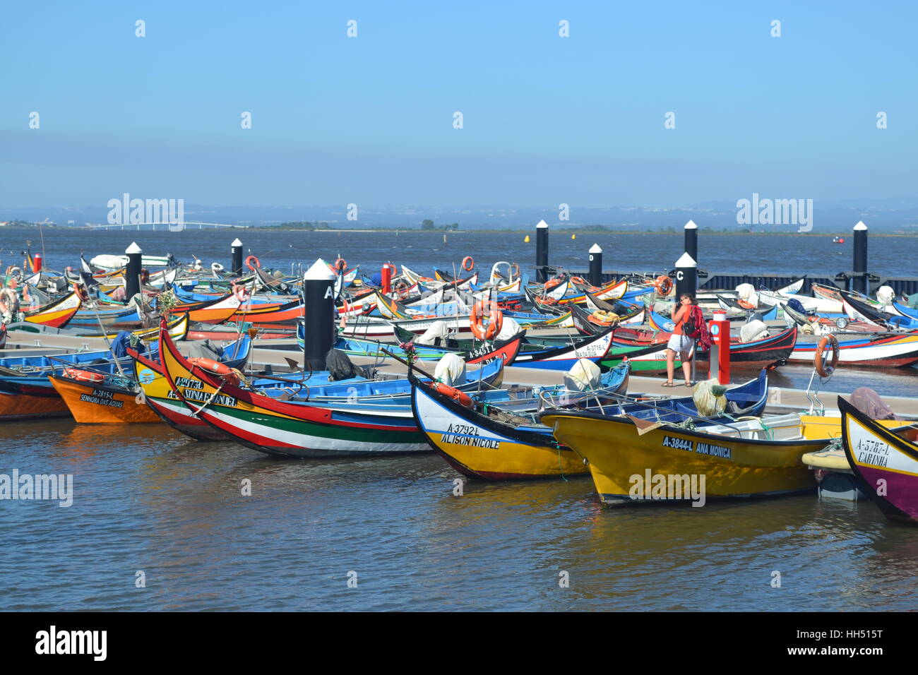 portuguese fishing boats Stock Photo - Alamy