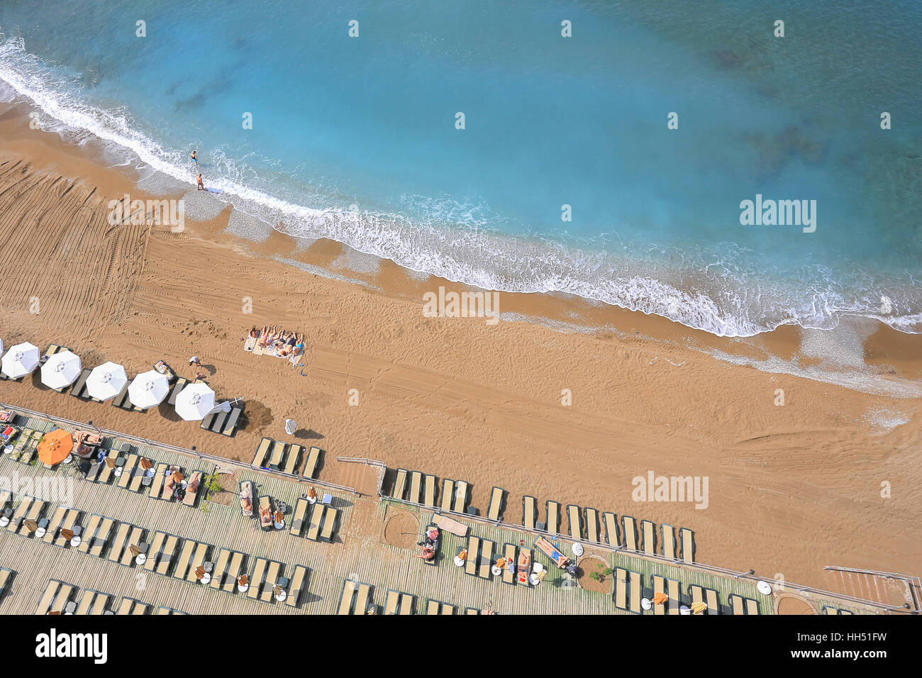 Beach from above Stock Photo - Alamy