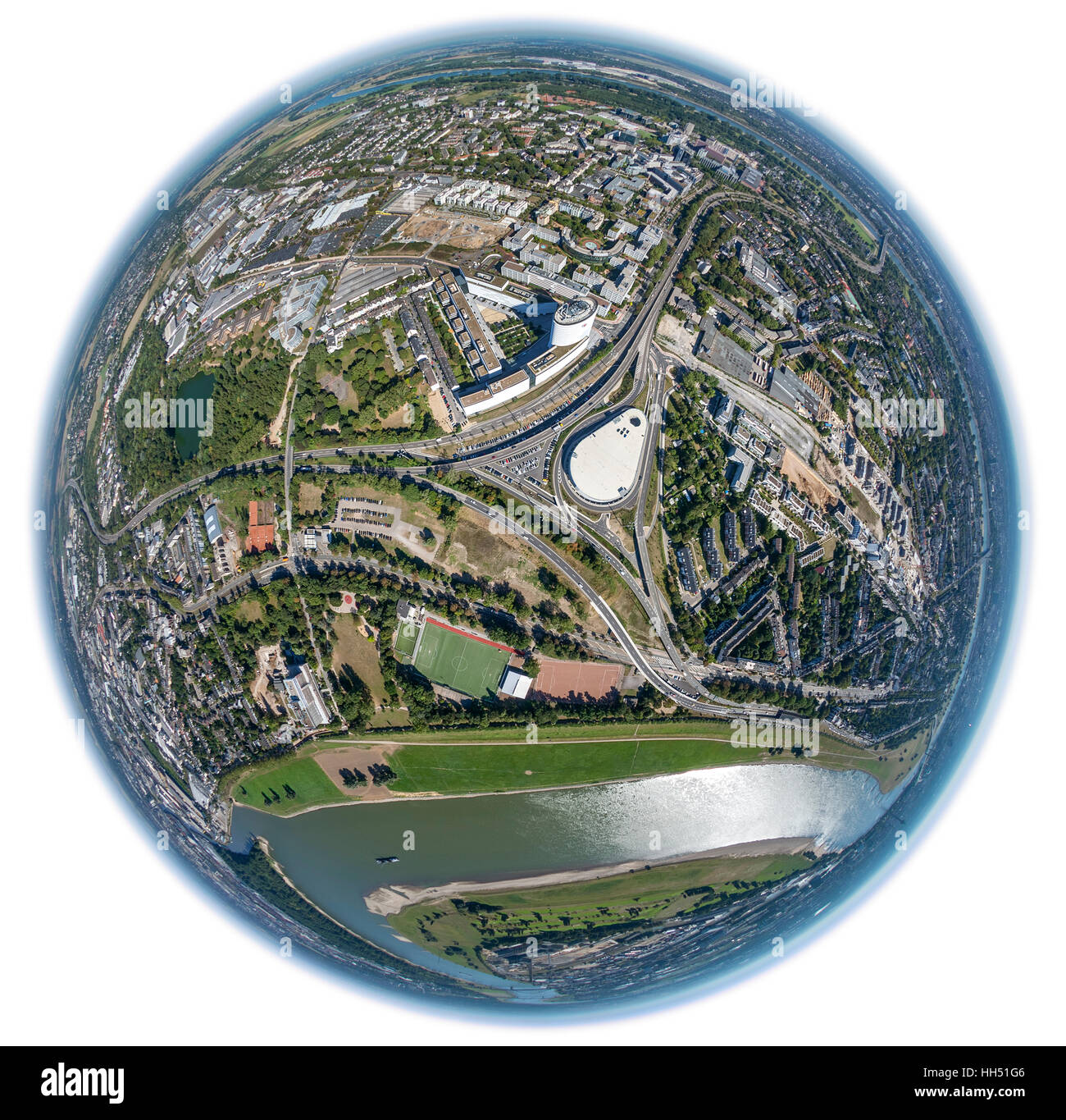 Vodafone GmbH of Business Centre Dusseldorf, city motorway B7, Vodafone ...