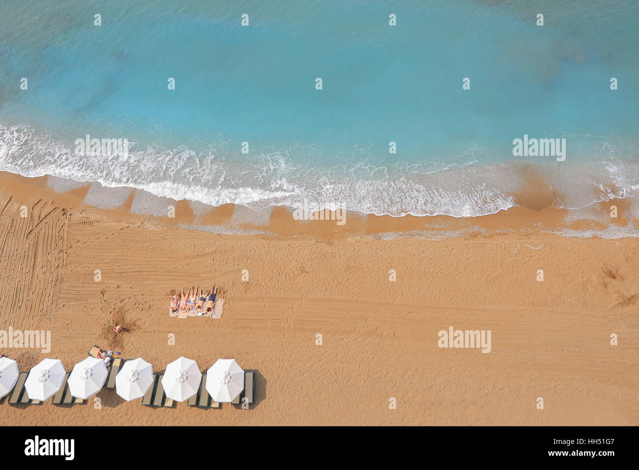 Beach from above Stock Photo - Alamy