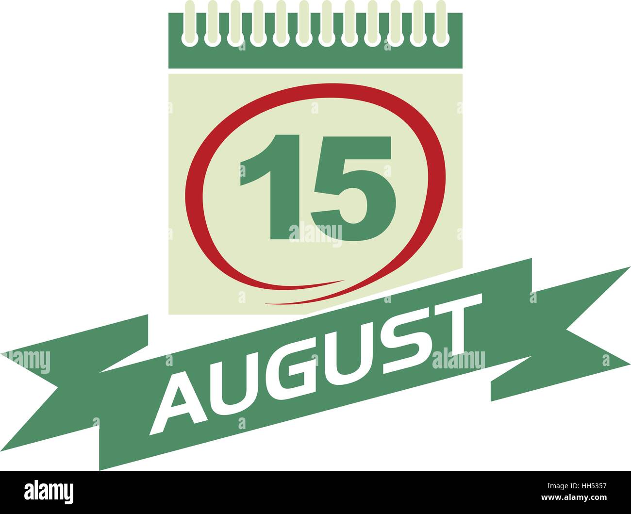 15 august Stock Vector Images - Alamy
