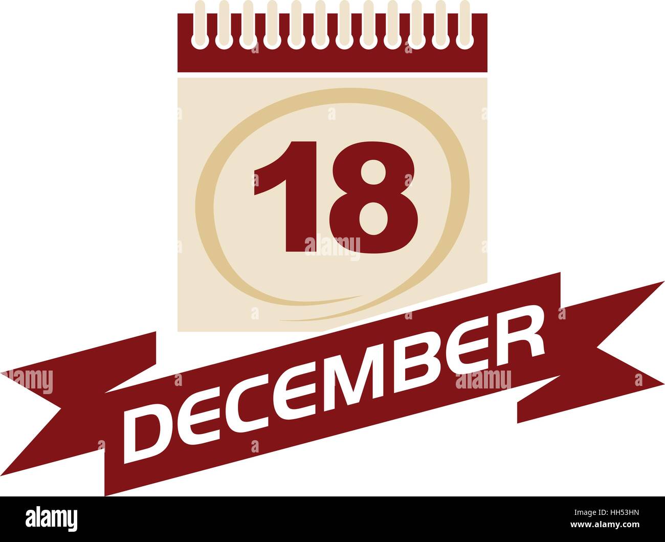 18 december icon hi-res stock photography and images - Alamy