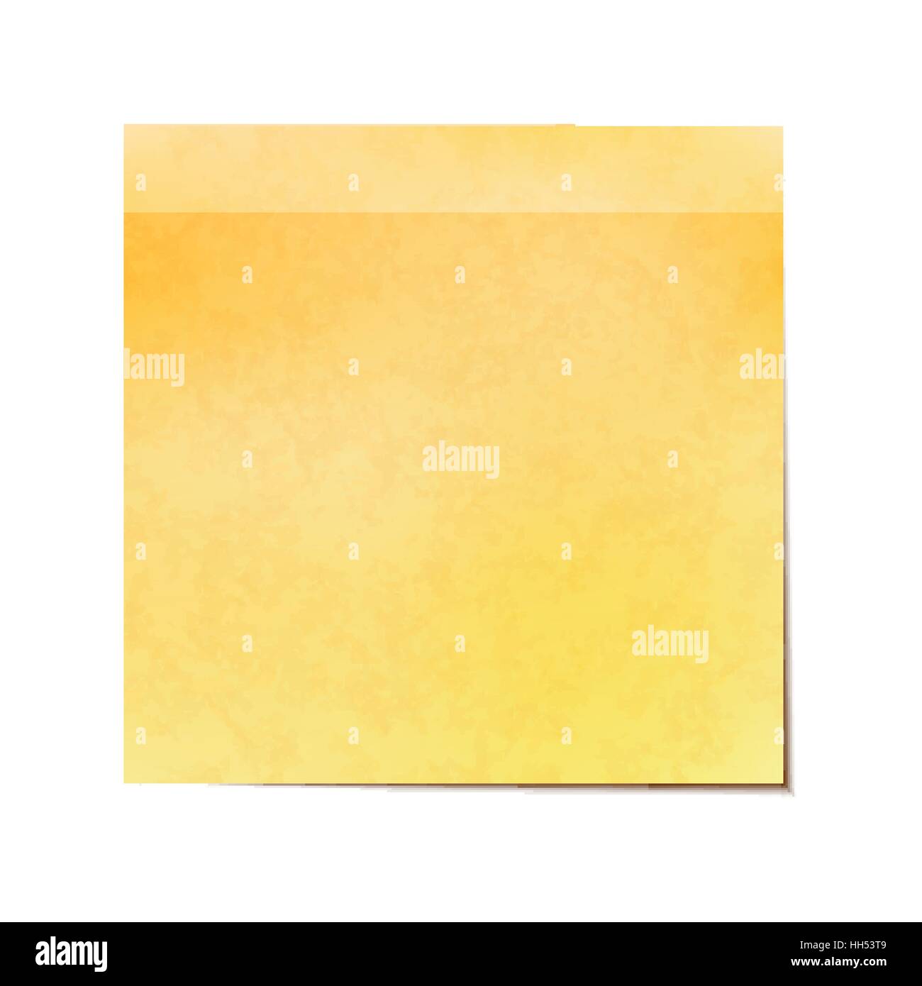 Yellow sticky note isolated on white background Stock Vector Image ...