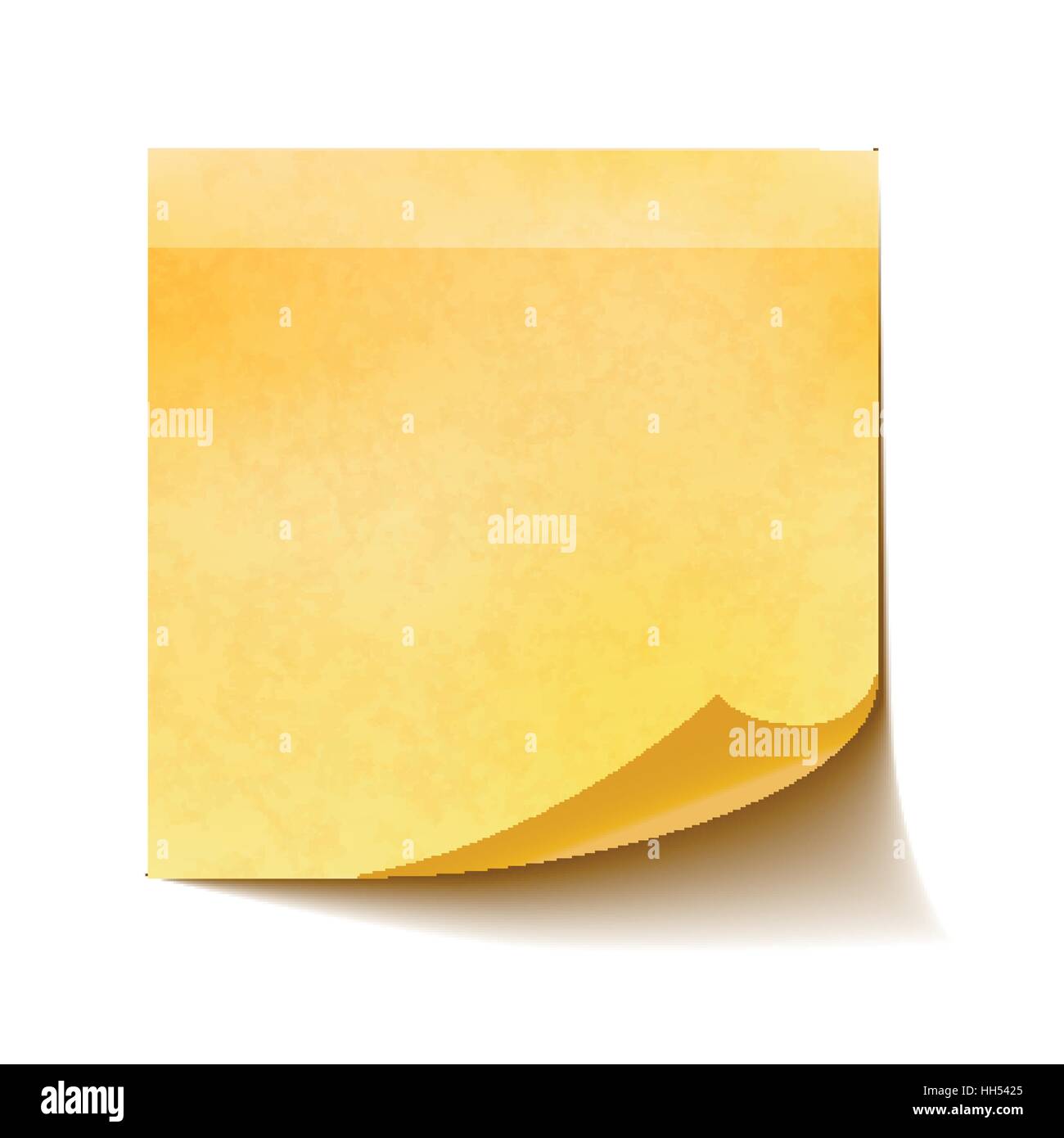 Realistic yellow sticky note on white background Stock Vector Image ...