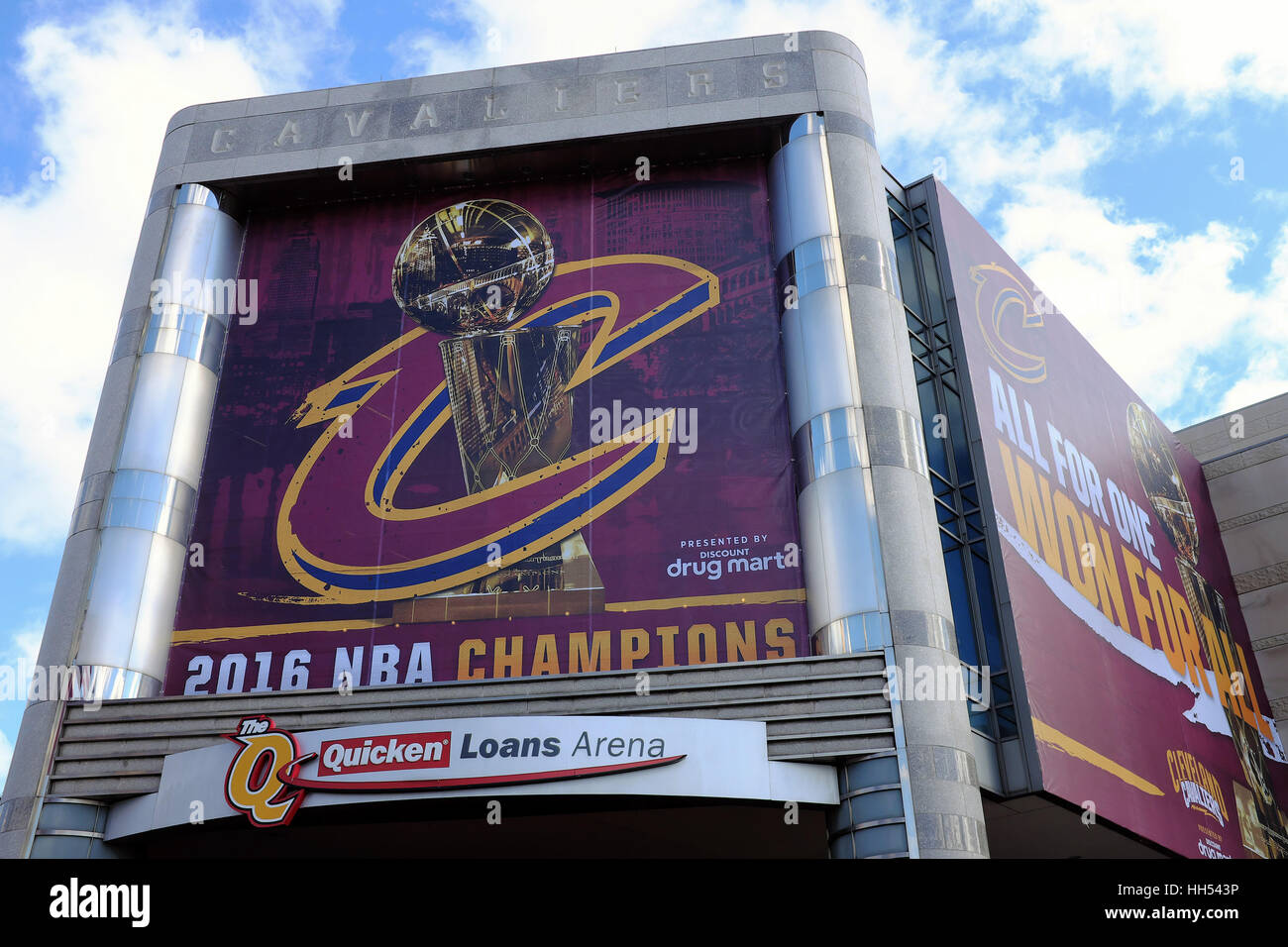 The Quickens Loan Arena, home of the NBA Champion Cleveland Cavaliers ...