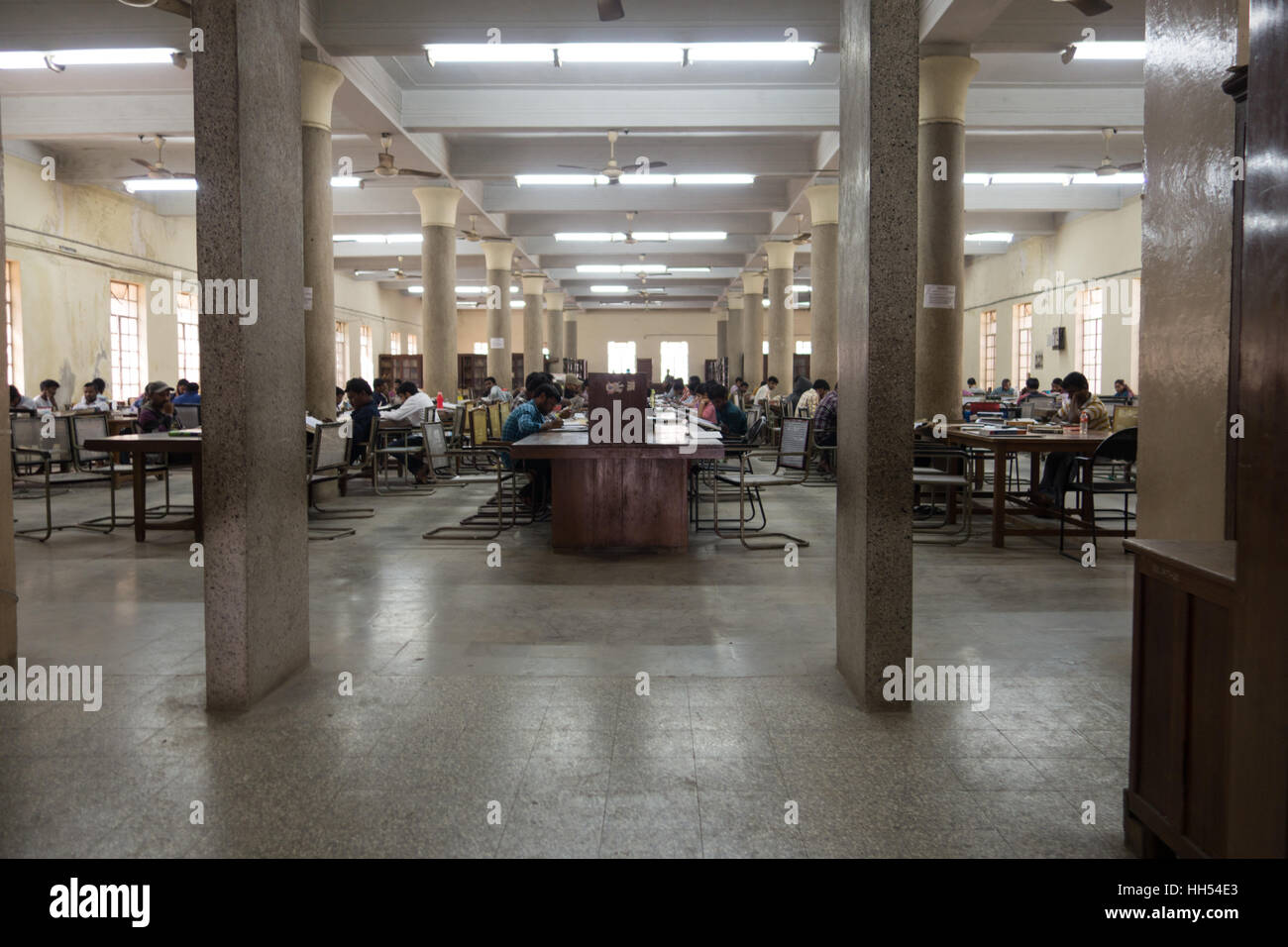 Reading room of Osmania University Library in Hyderabad,India Stock ...