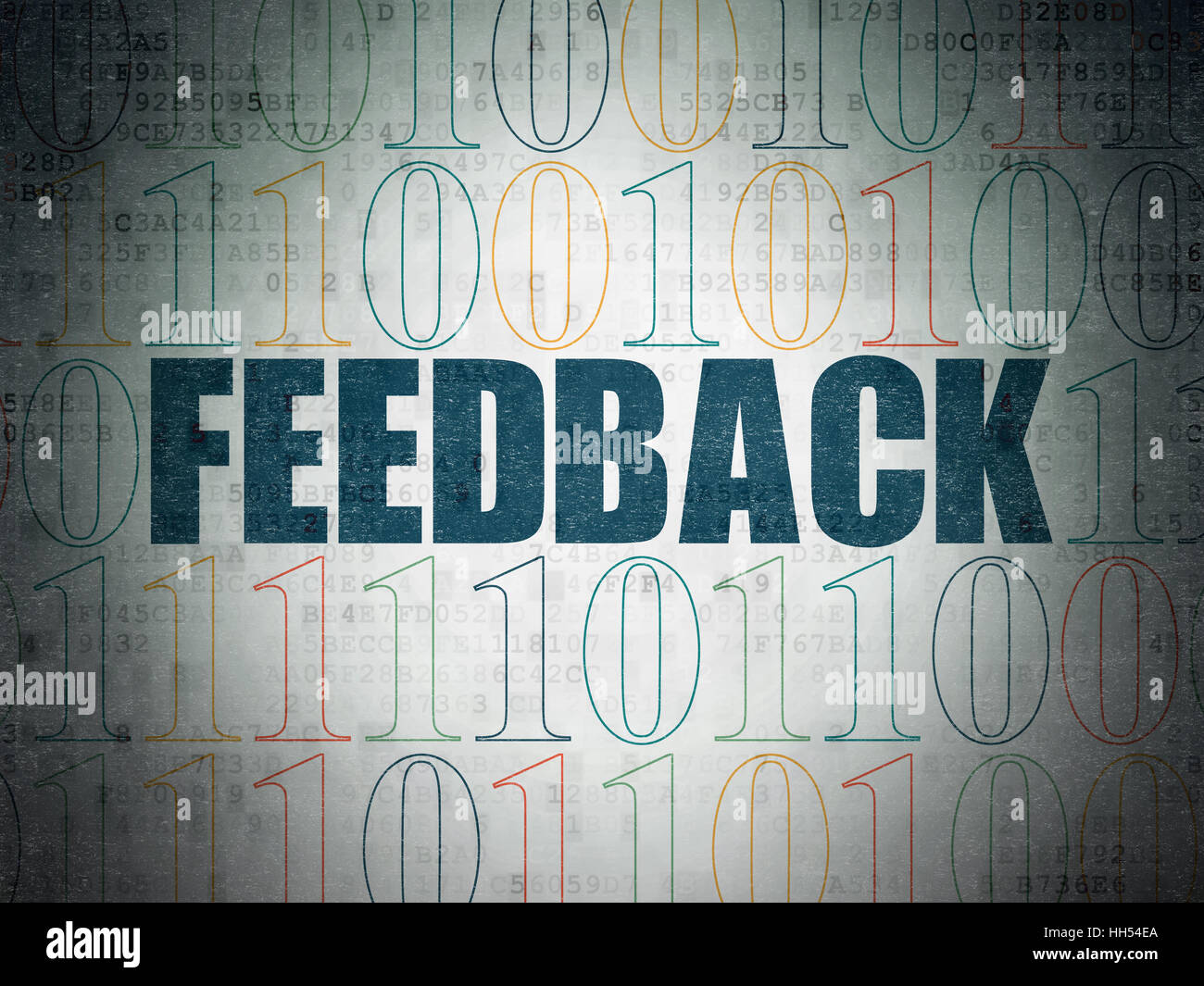 Business concept: Feedback on Digital Data Paper background Stock Photo ...