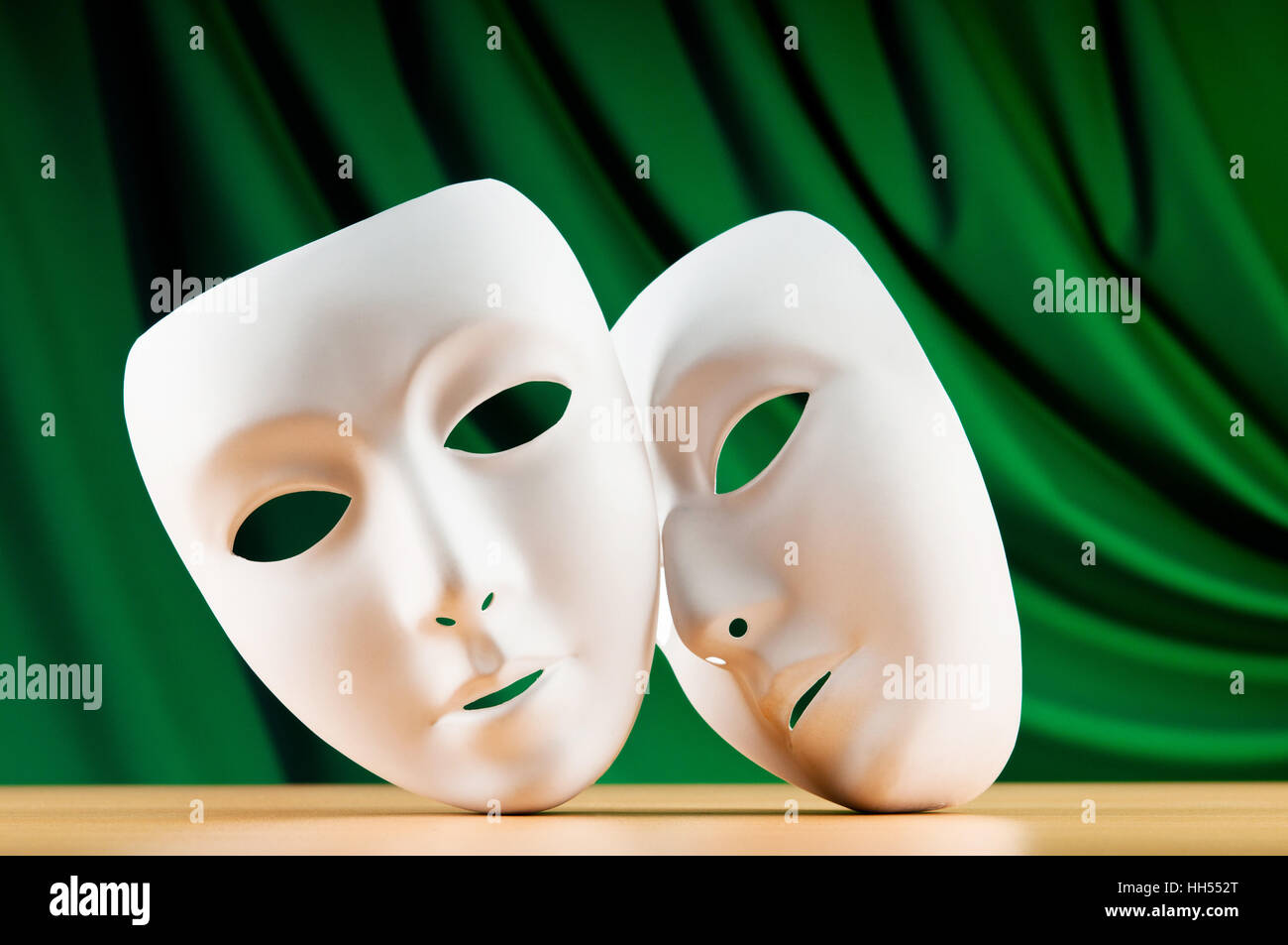 Masks with theatre concept Stock Photo - Alamy
