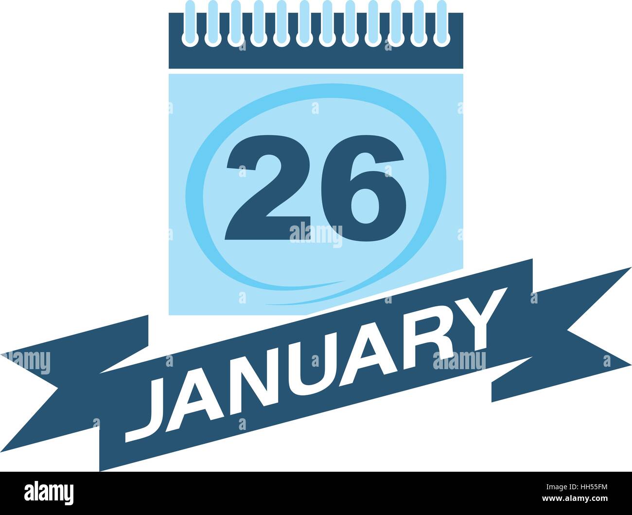 January 26 calendar icon Stock Vector Images - Alamy