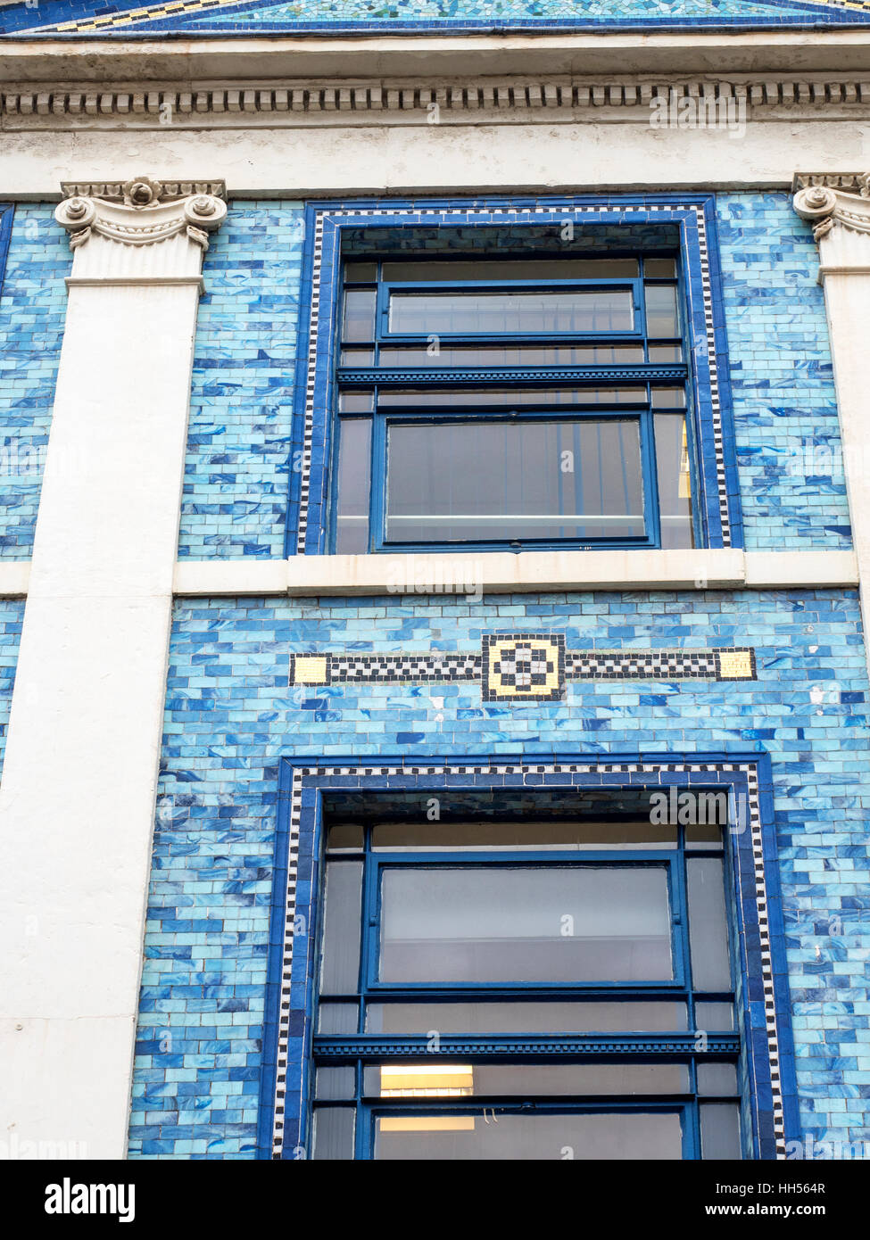 Ornate Blue Tiled Building on the High Street at Doncaster South ...