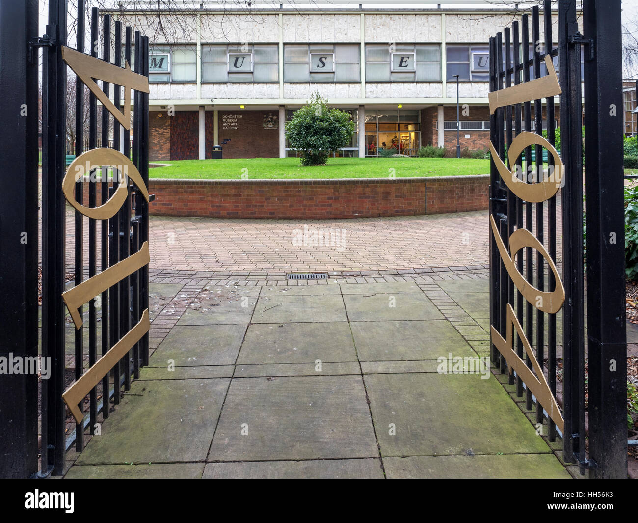 Entrance Gates to Doncaster Museum and Art Gallery Doncaster South ...