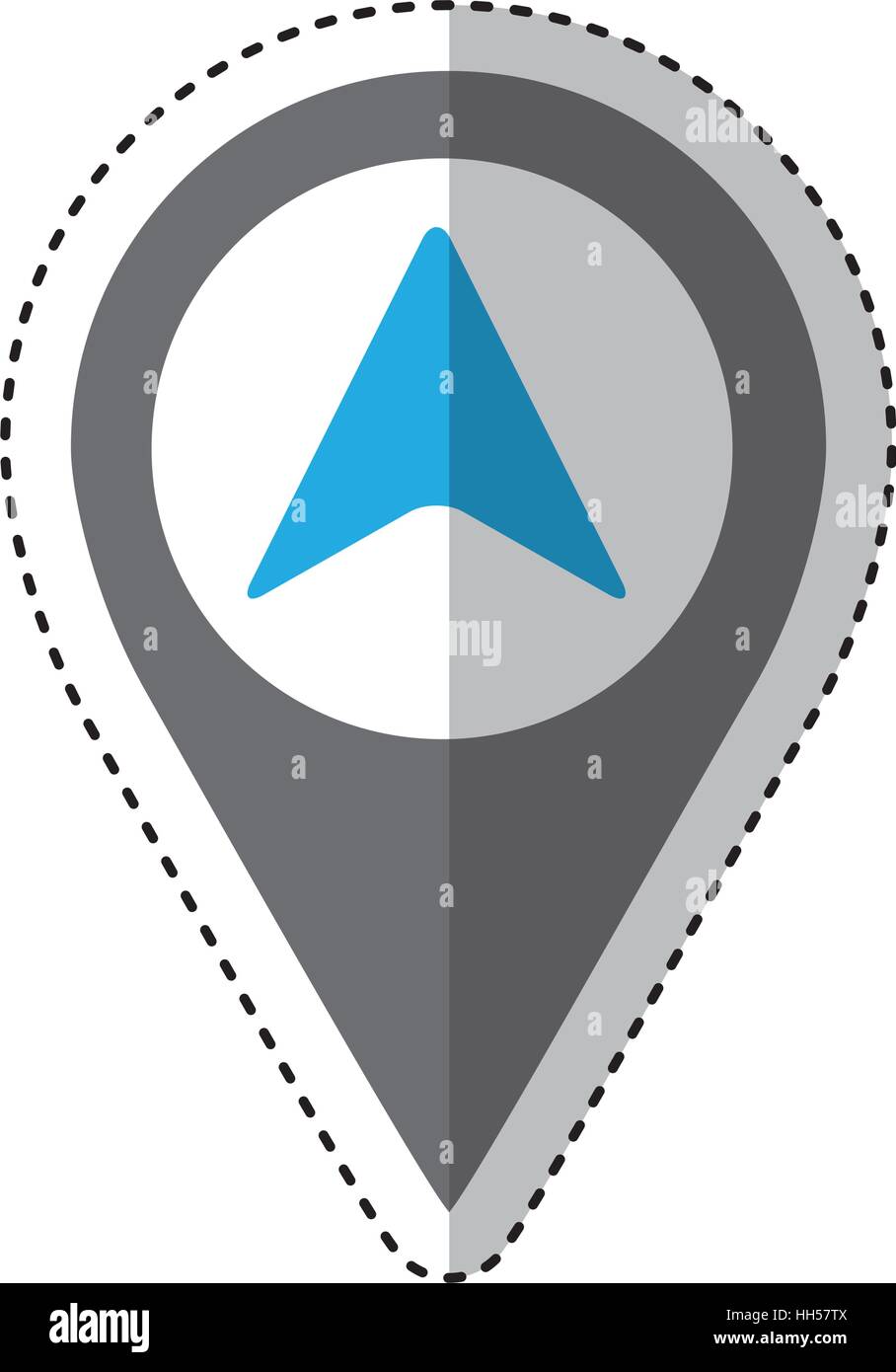 arrow location isolated icon Stock Vector Image & Art - Alamy