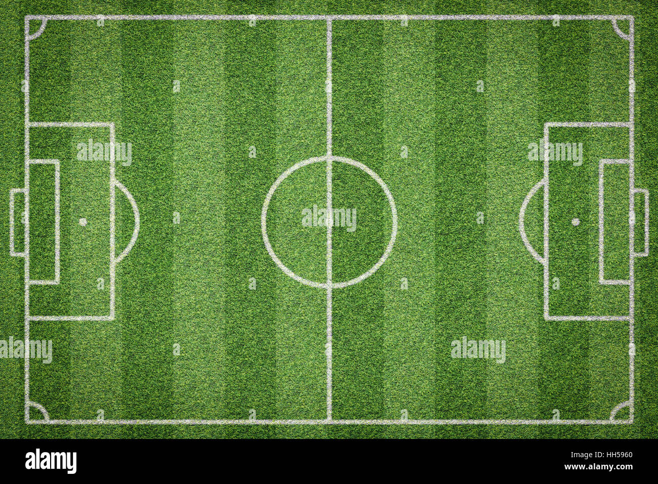 top view of soccer field, football field Stock Photo - Alamy