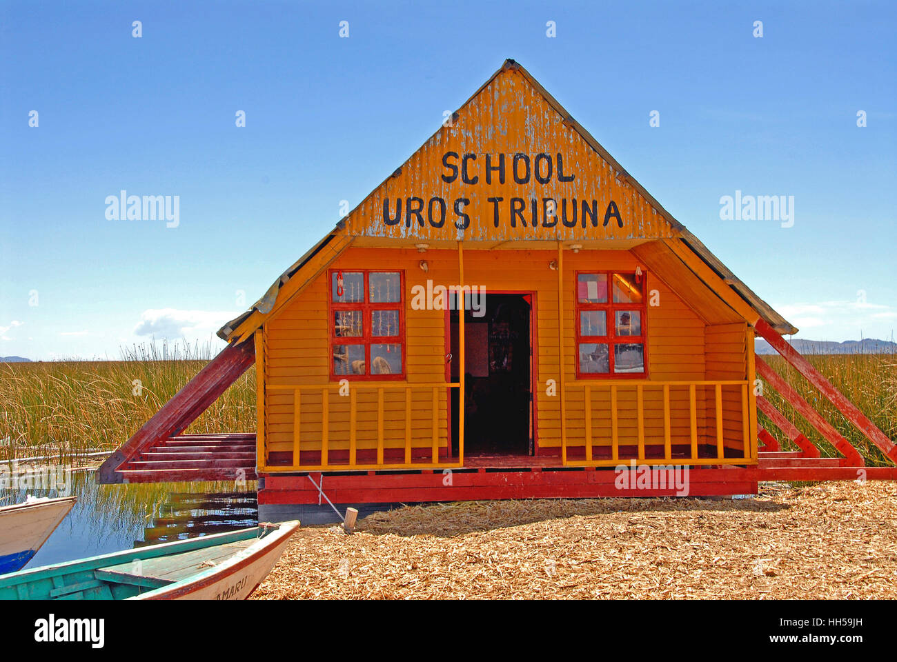 Titicaca lake school hi-res stock photography and images - Alamy