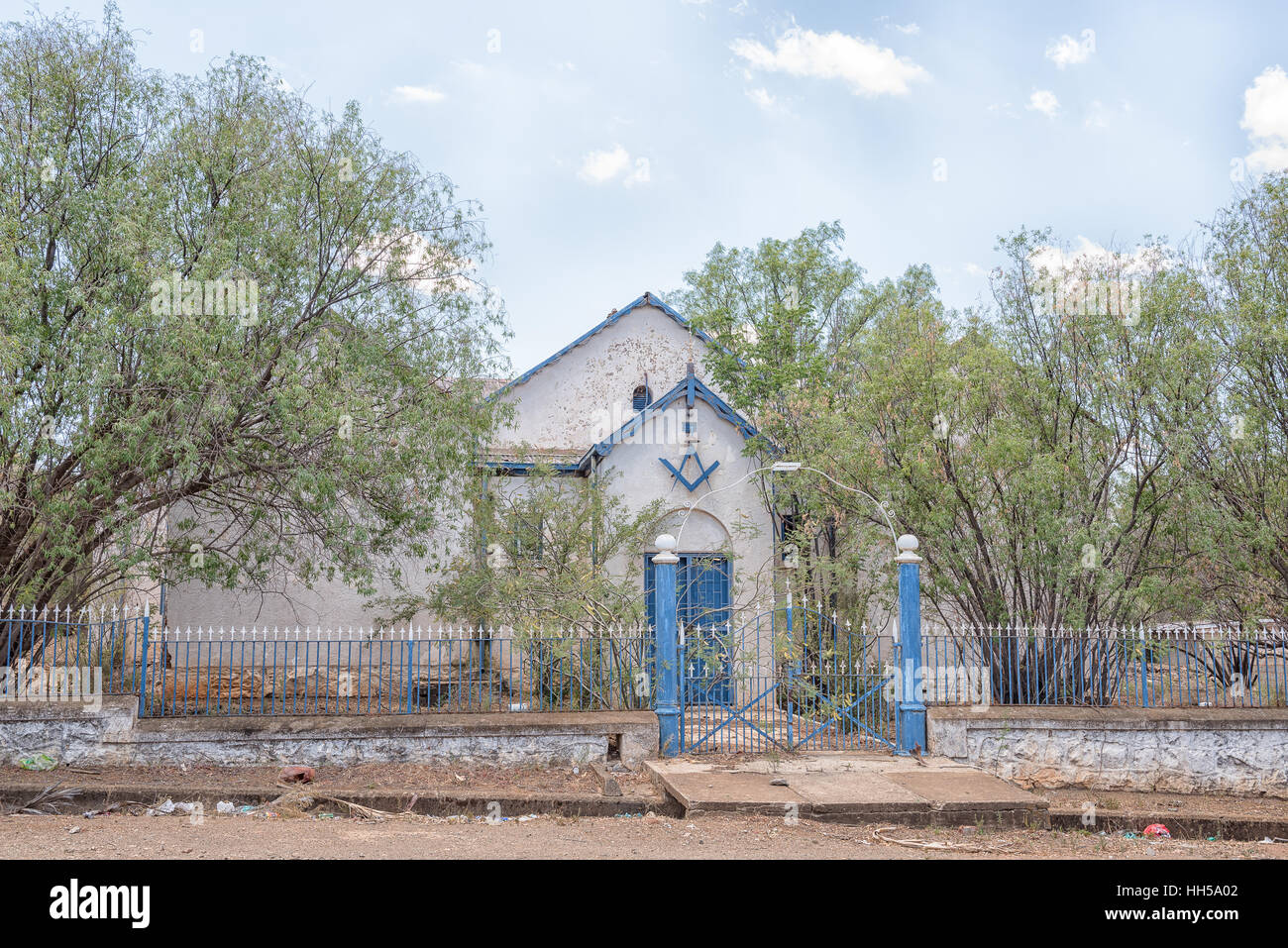 JAGERSFONTEIN, SOUTH AFRICA - DECEMBER 31, 2016: The oldest Free Mason ...