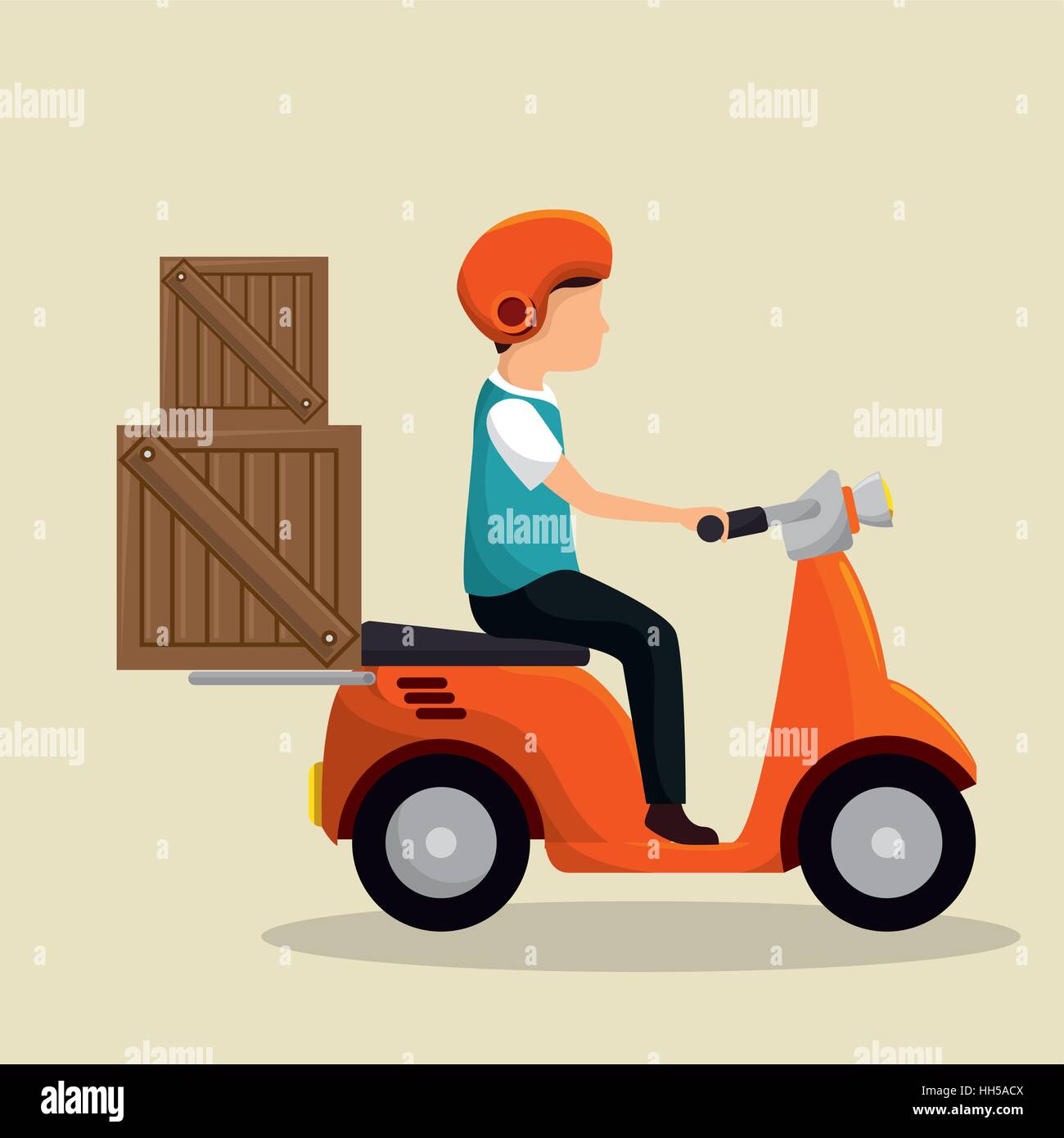 Motorcycle Delivery Service Icon Vector High Resolution Stock ...