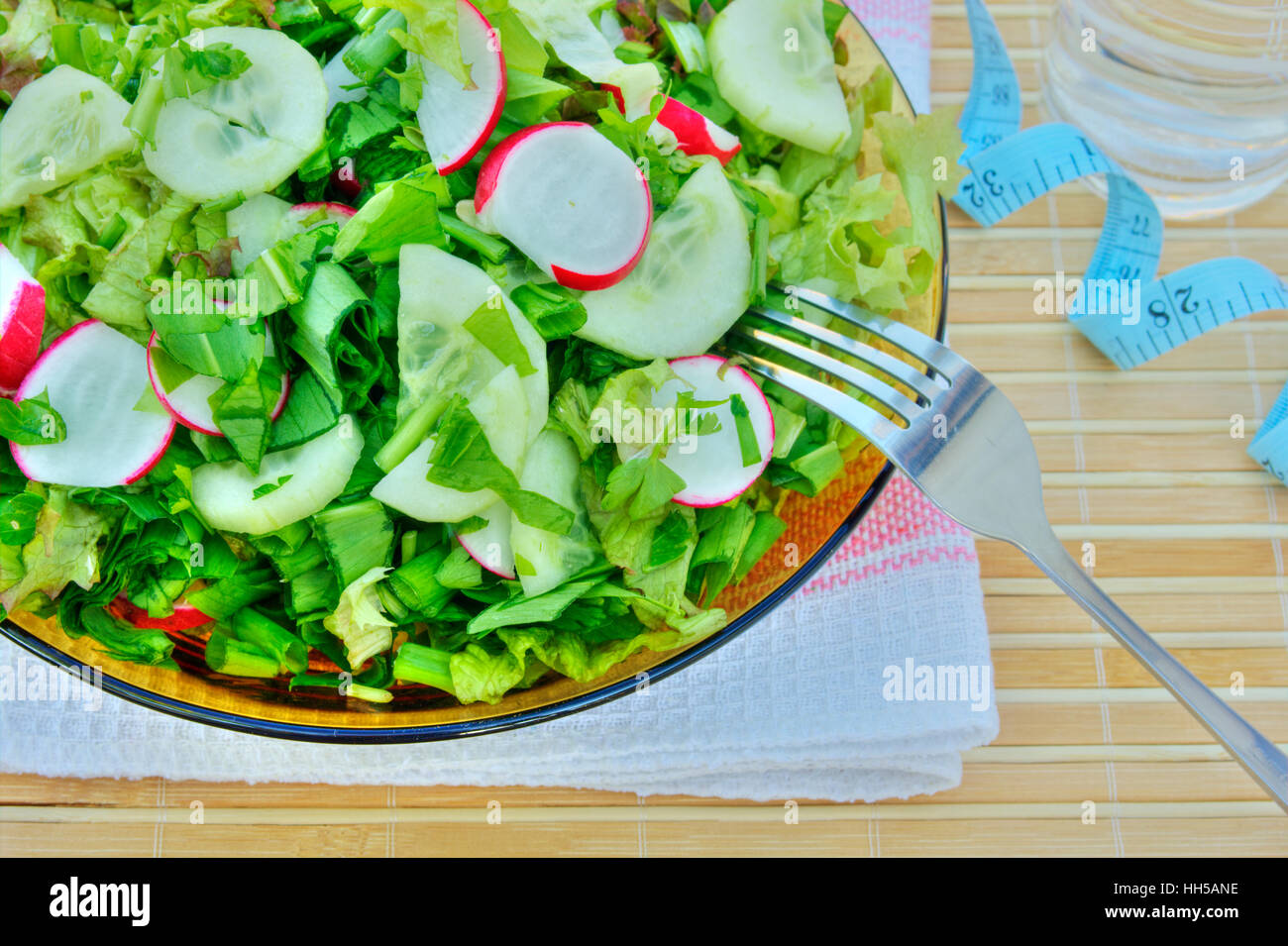 Fresh salad closeup Stock Photo - Alamy