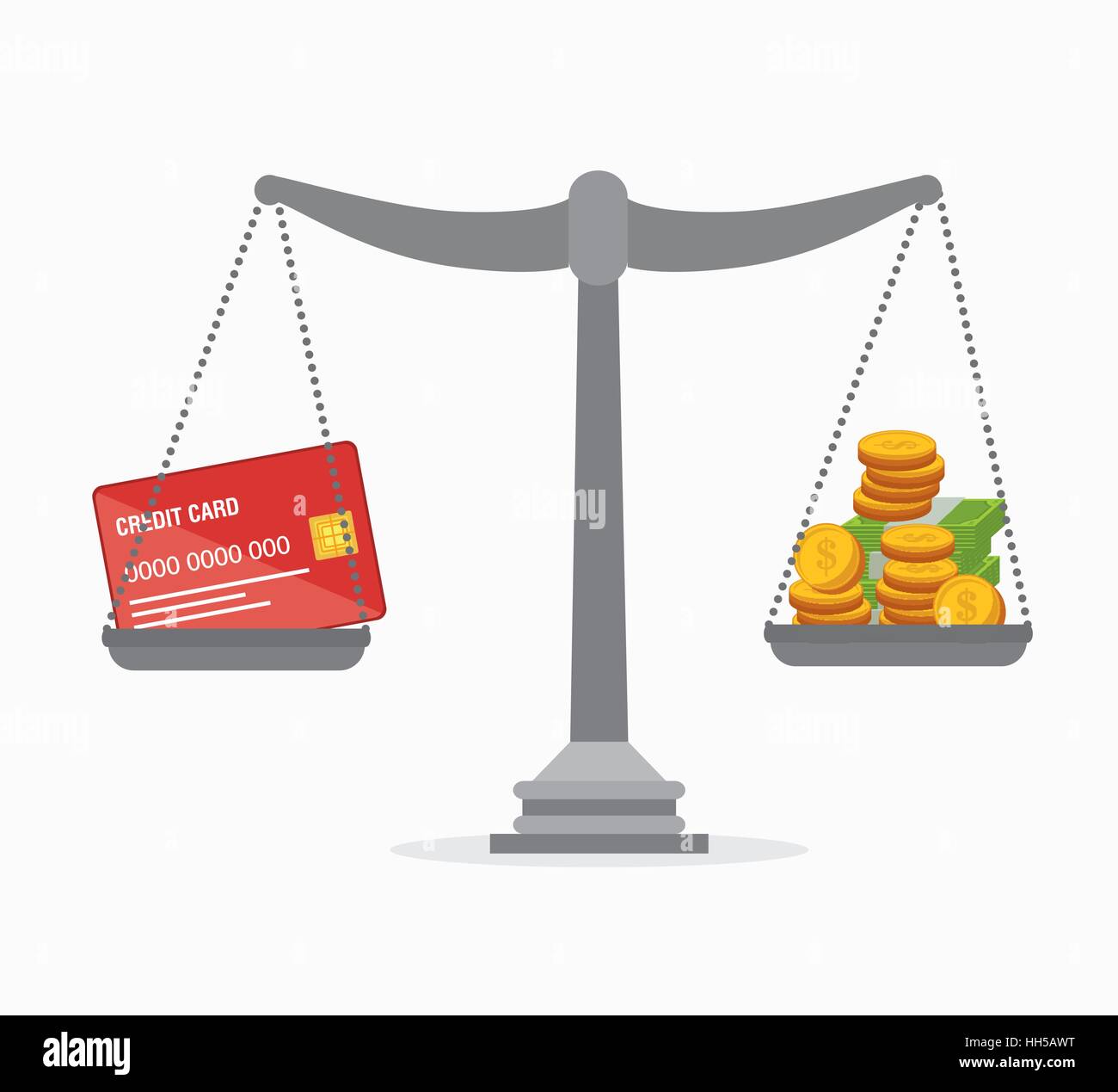 scale with money isolated icon vector illustration design Stock Vector ...