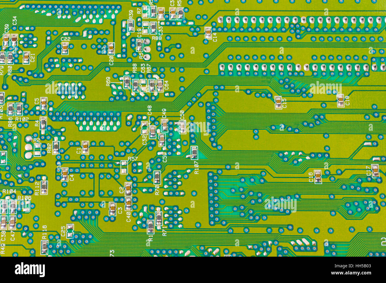 Electronic circuit board closeup Stock Photo - Alamy