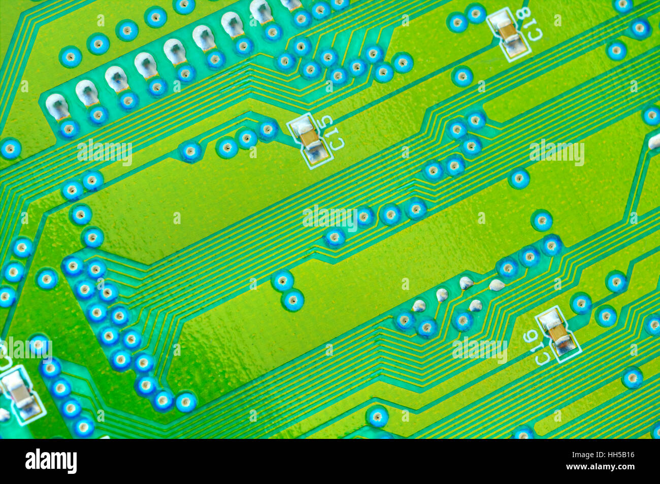 Electronic circuit board closeup Stock Photo - Alamy