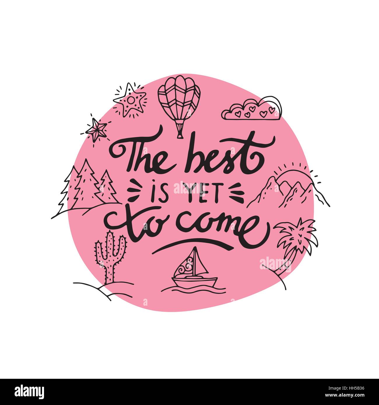 lettering. positive quotes Stock Vector Image & Art - Alamy