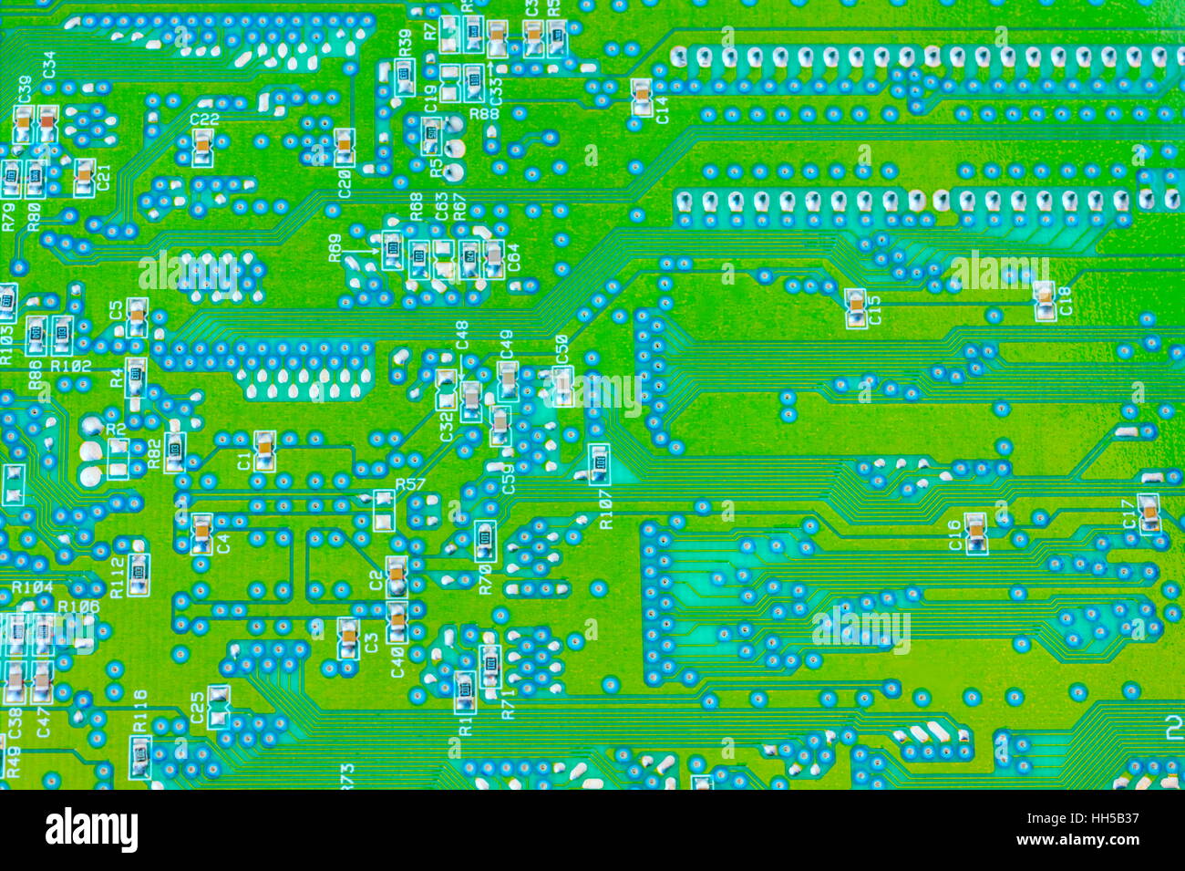 Electronic circuit board closeup Stock Photo - Alamy