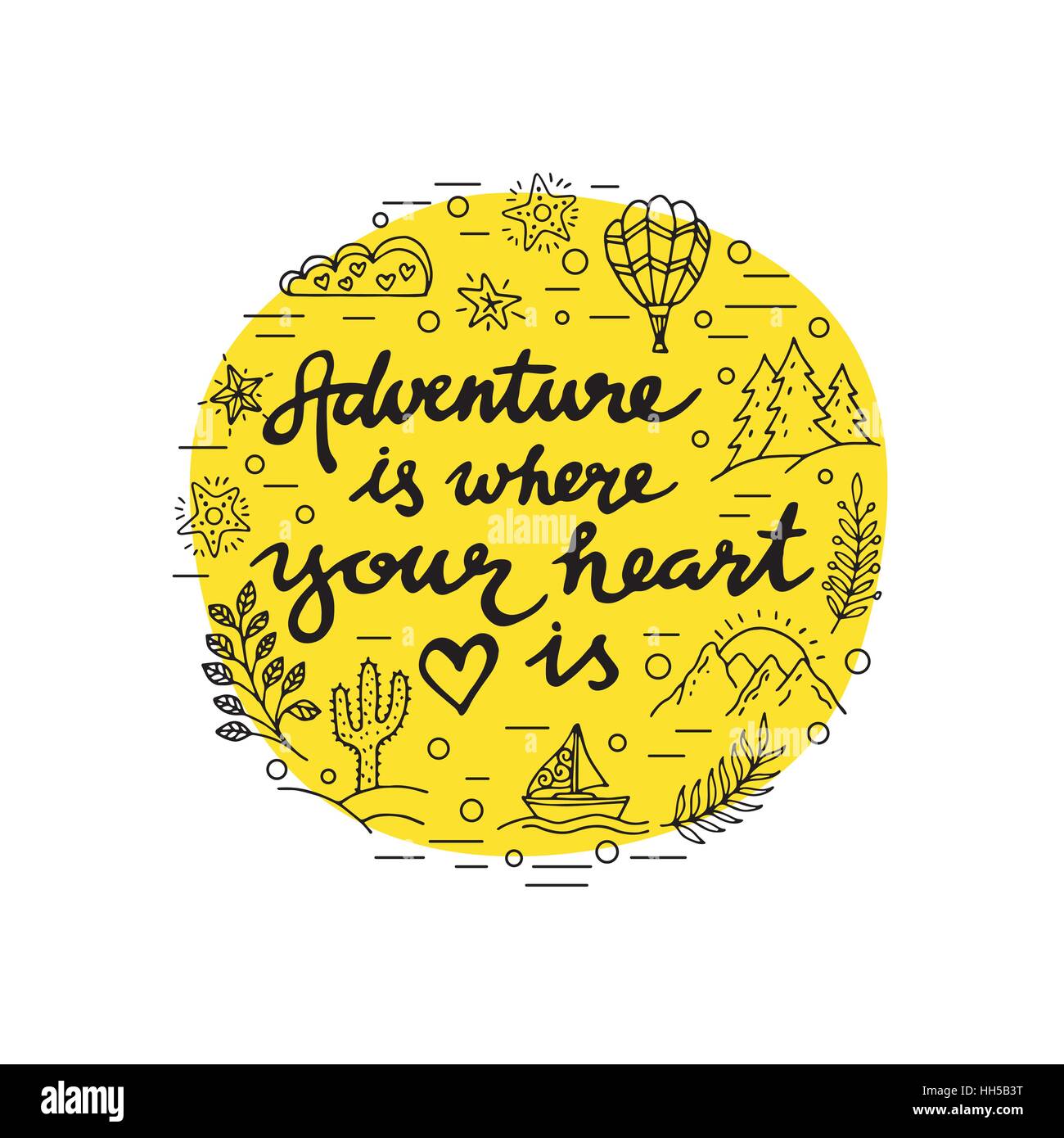 Motivational quotes illustration Cut Out Stock Images & Pictures - Alamy