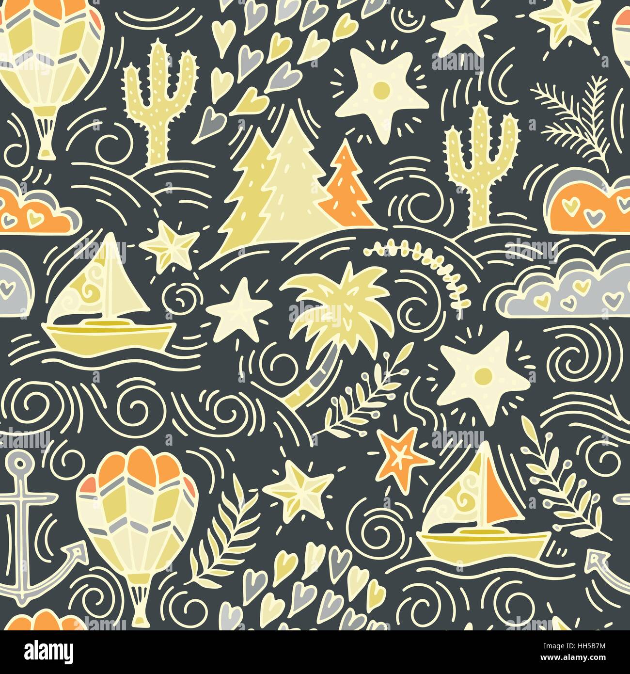 Wave cactus Stock Vector Images - Alamy