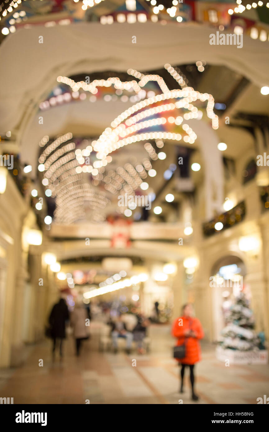 Defocused photo of festive hall Stock Photo - Alamy