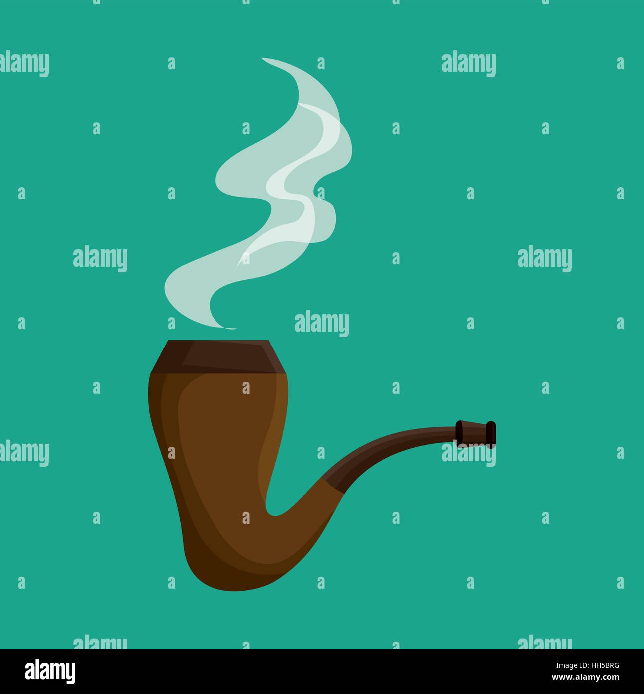 Elf Smoking pipe icon vector illustration design Stock Vector Image ...