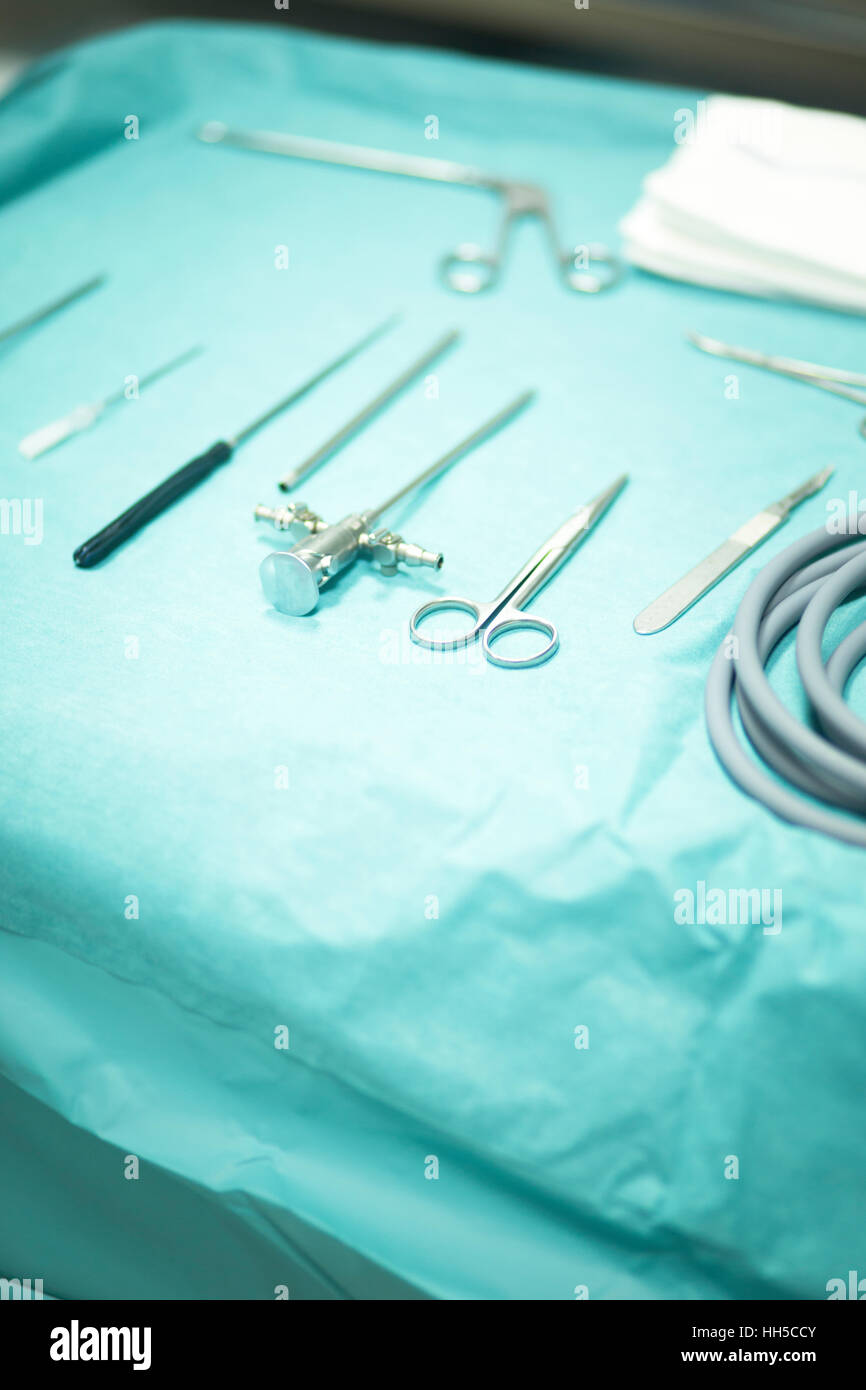 Surgery instrumentation in emergency room operating theater operation ...