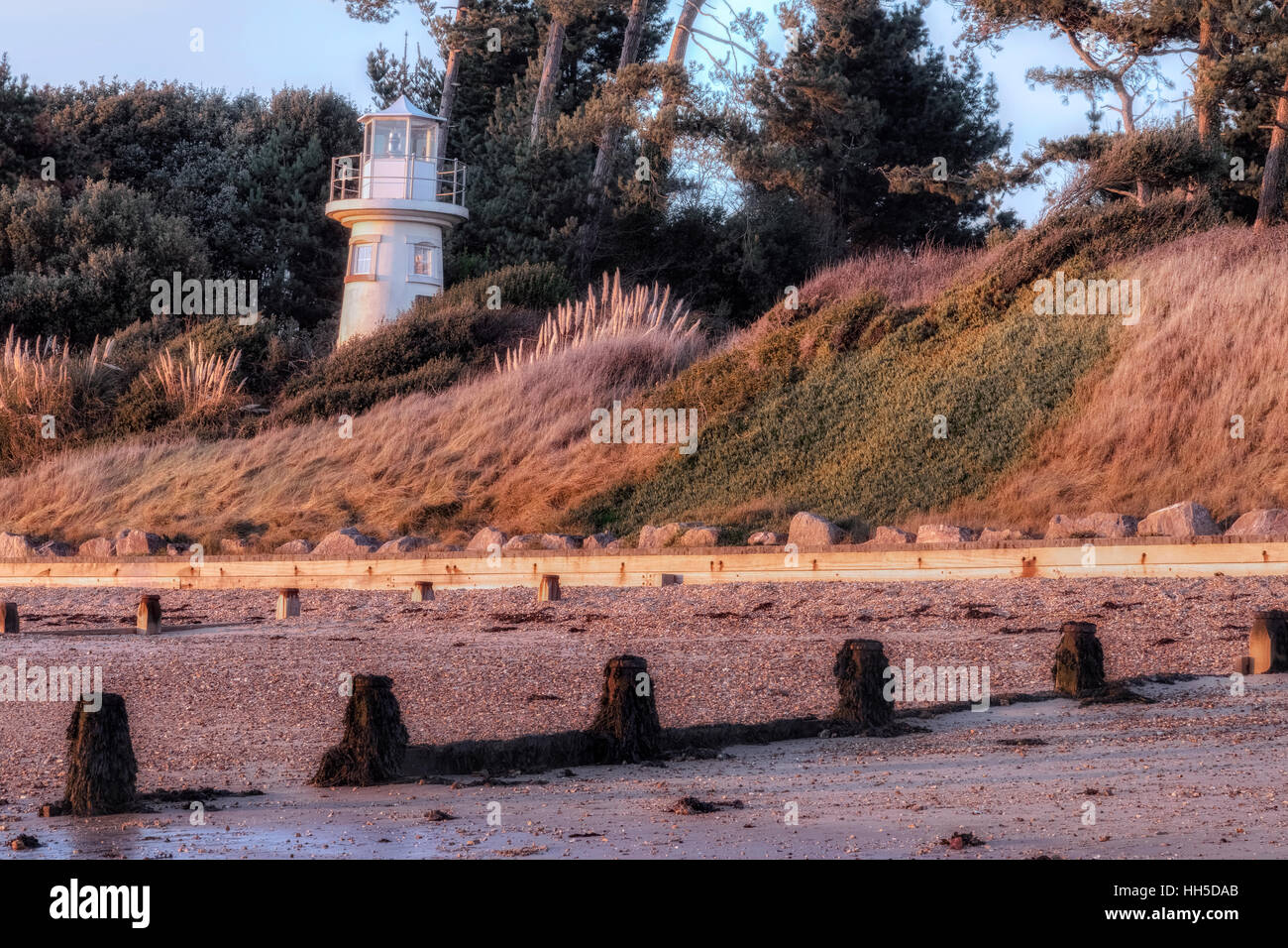 Lepe lighthouse, New Forest, Hampshire, England Stock Photo - Alamy