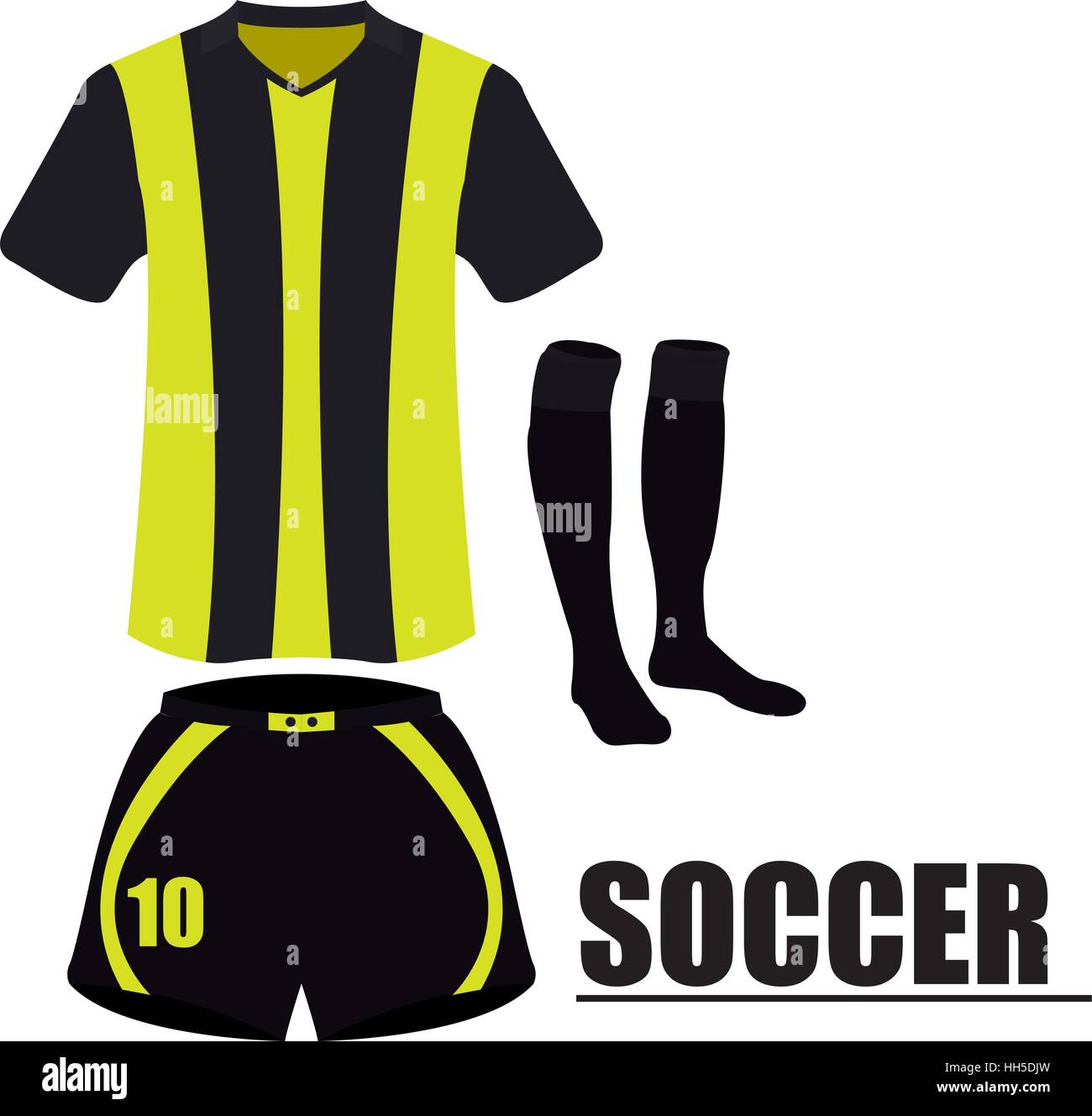 Isolated soccer uniform Stock Vector Image & Art - Alamy