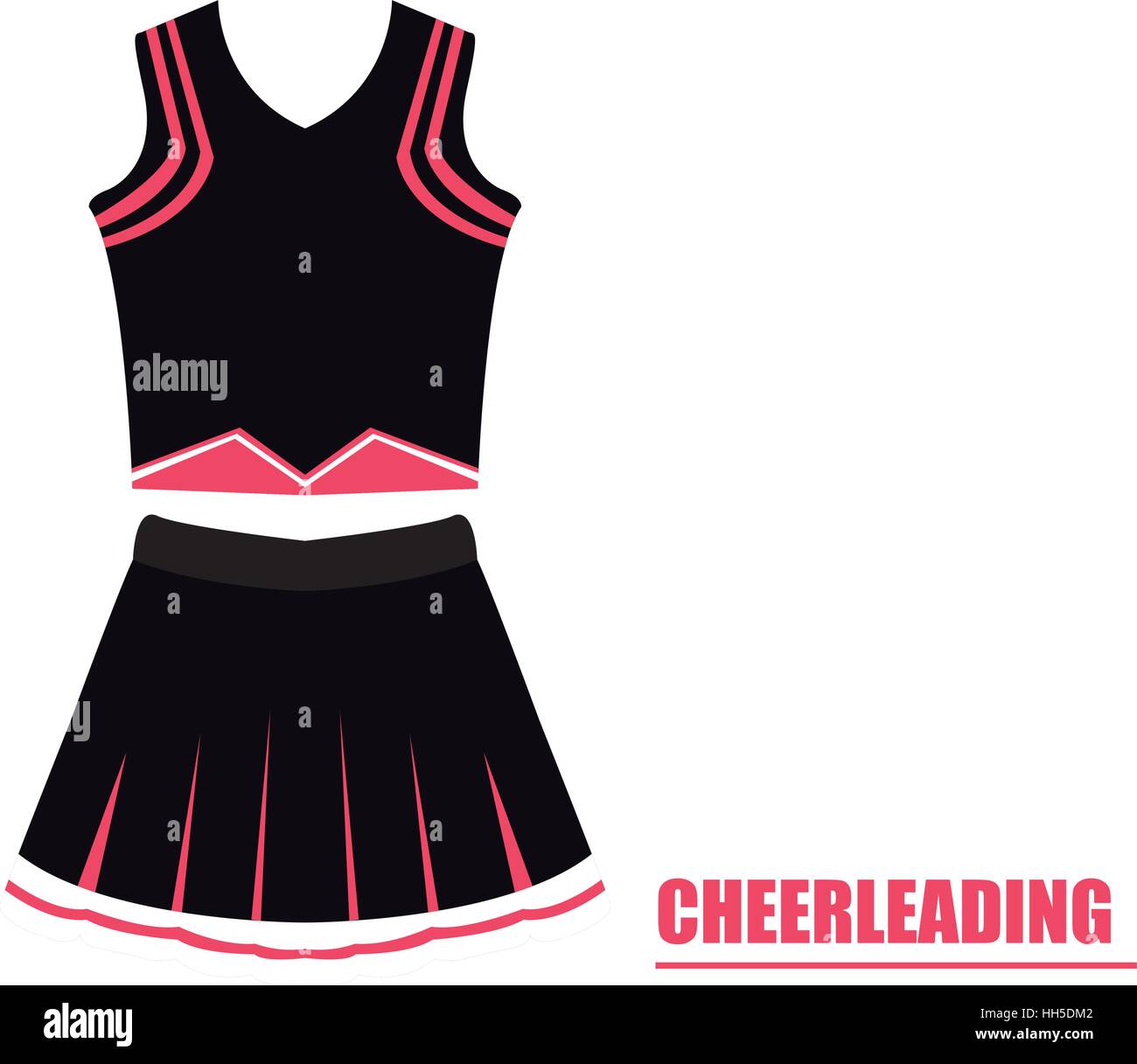 Isolated cheerleading uniform Stock Vector Image & Art - Alamy