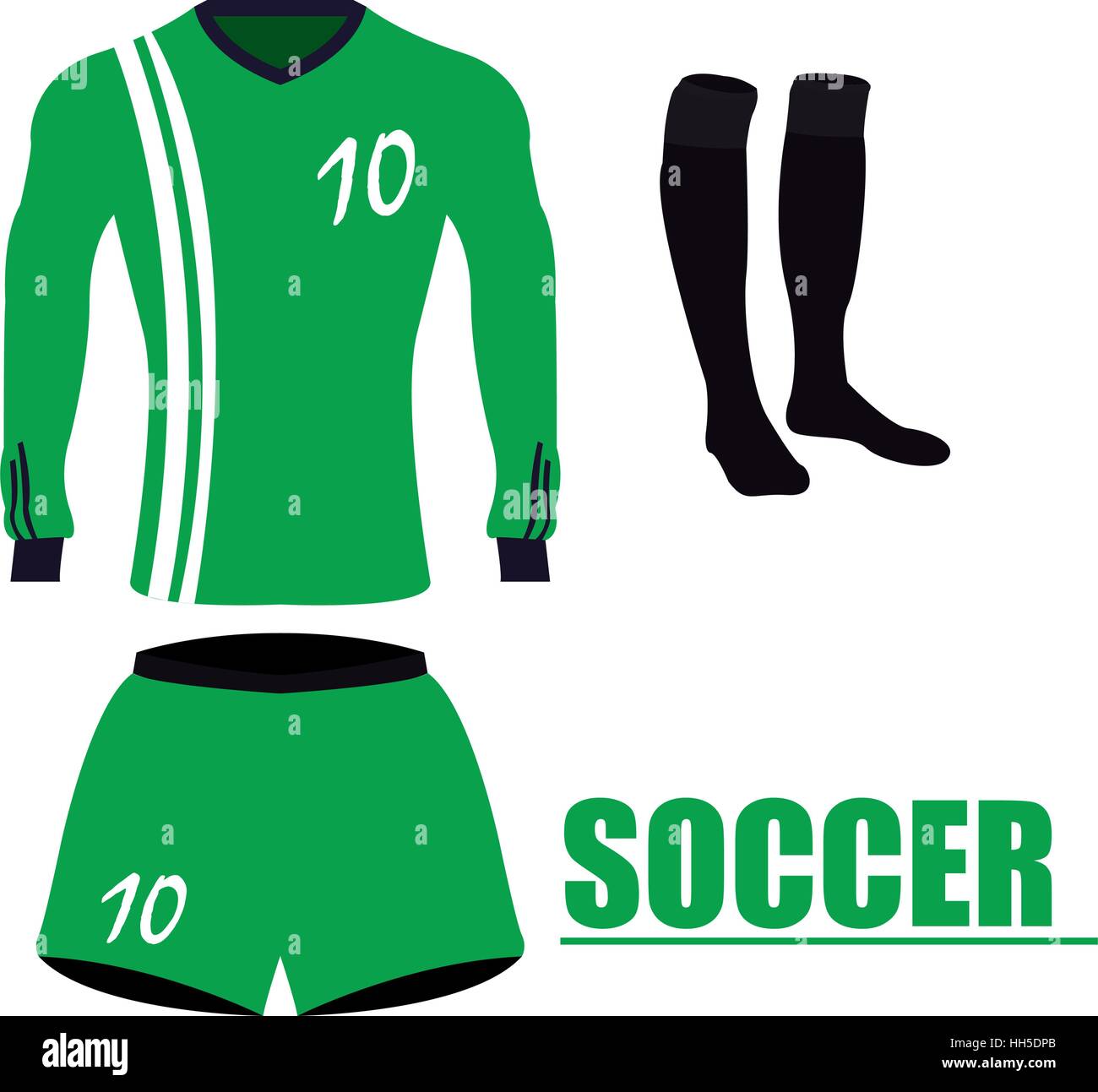Isolated soccer uniform Stock Vector Image & Art - Alamy