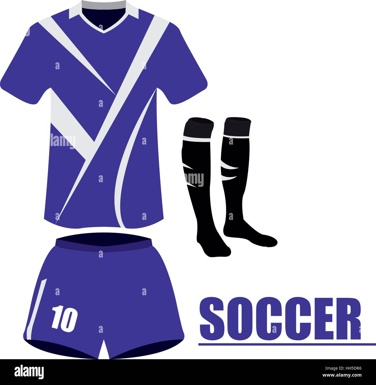 Isolated soccer uniform Stock Vector Image & Art - Alamy