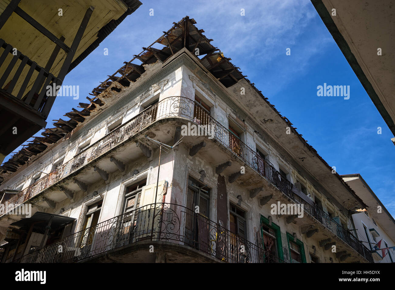 colonial ruin in Casco Viejo Panama Stock Photo - Alamy