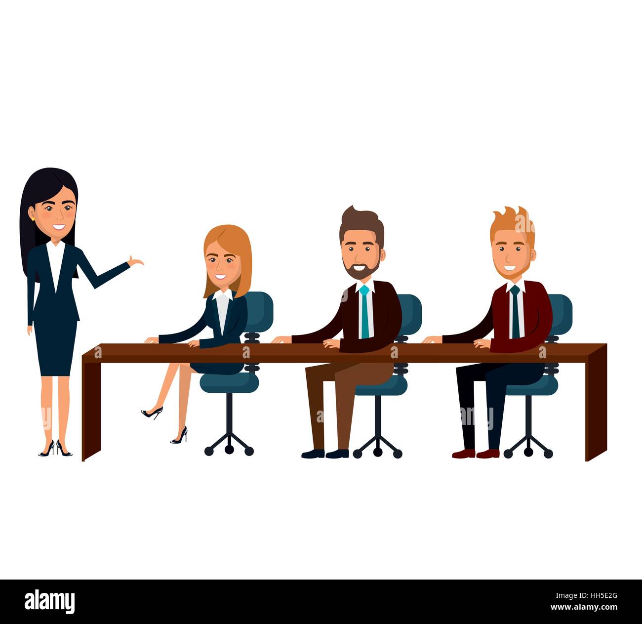 bussiness people working icon vector illustration design Stock Vector ...